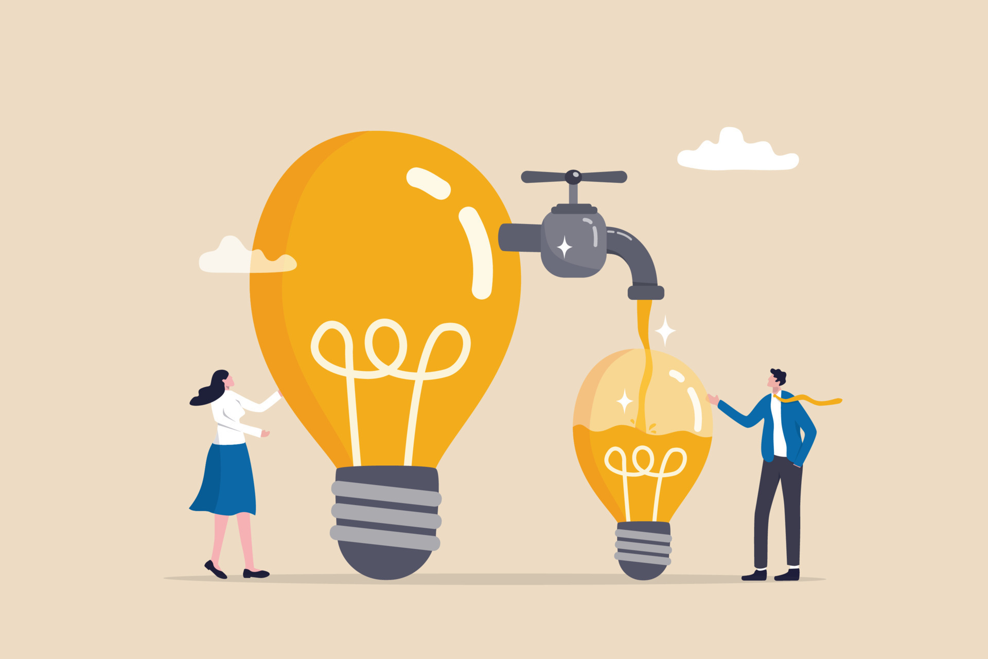 Sharing idea or knowledge sharing, transfer information or wisdom to ... Sharing idea or knowledge sharing, transfer information or wisdom to ...