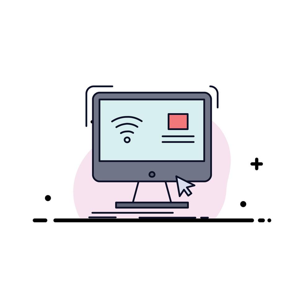 Control Computer Monitor Remote Smart Flat Color Icon Vector 13195102 Vector Art At Vecteezy