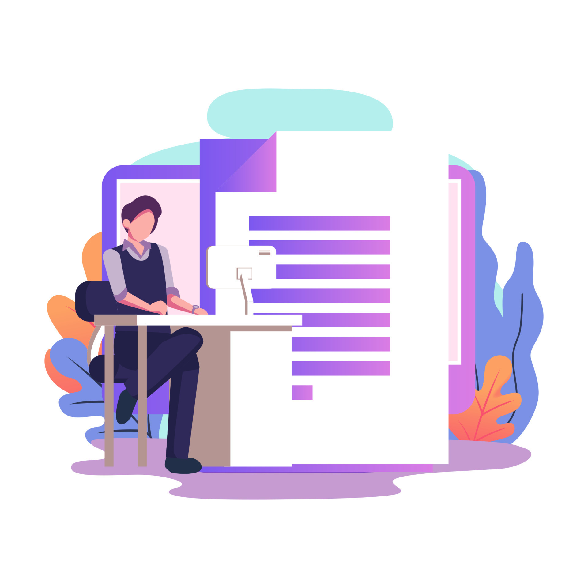 Copywriting flat style illustration design 13209338 Vector Art at Vecteezy Copywriting flat style illustration design 13209338 Vector Art at Vecteezy