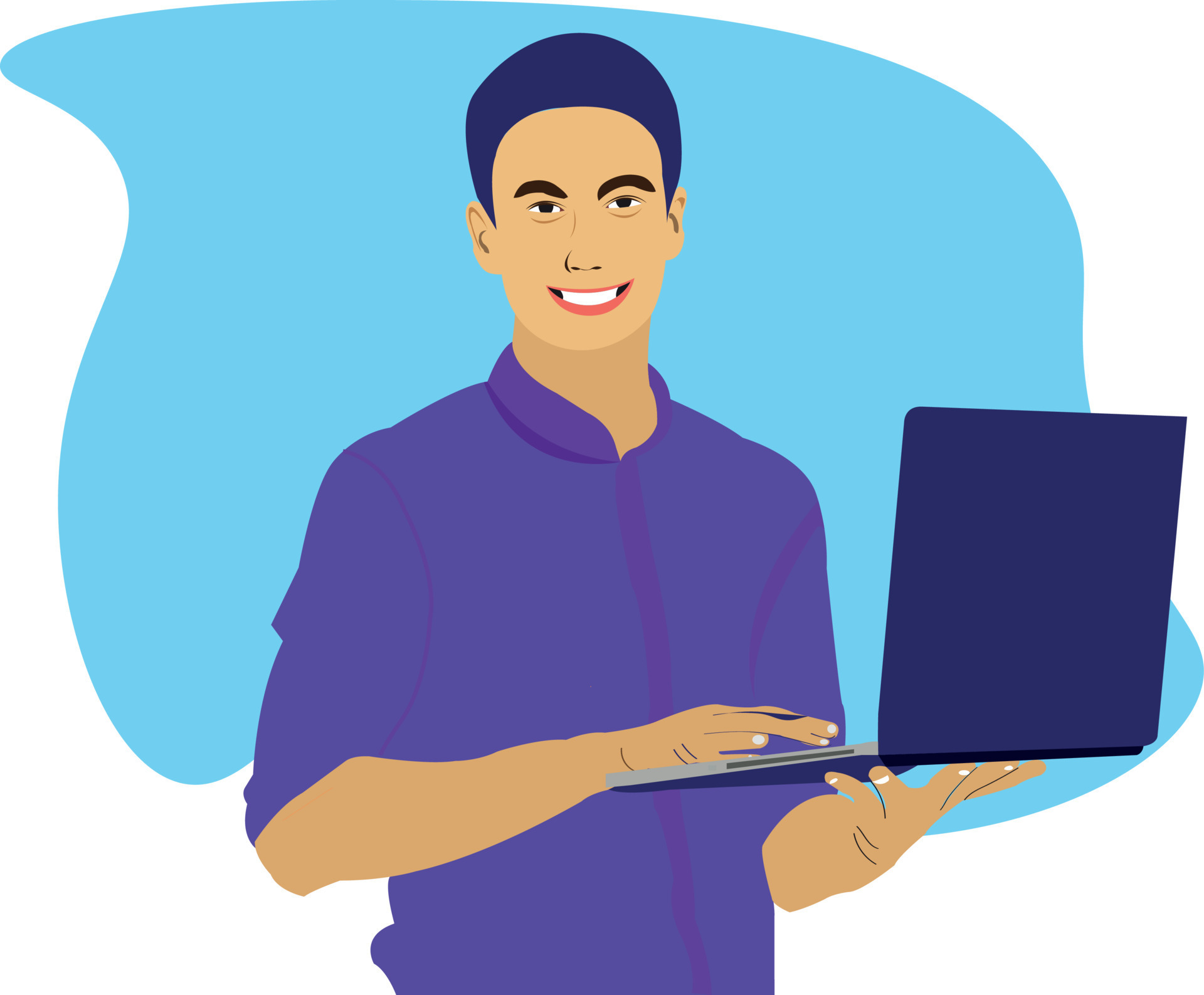 Man Stand With Laptop Flat Vector Free Download 13210605 Vector Art at ... Man Stand With Laptop Flat Vector Free Download 13210605 Vector Art at ...