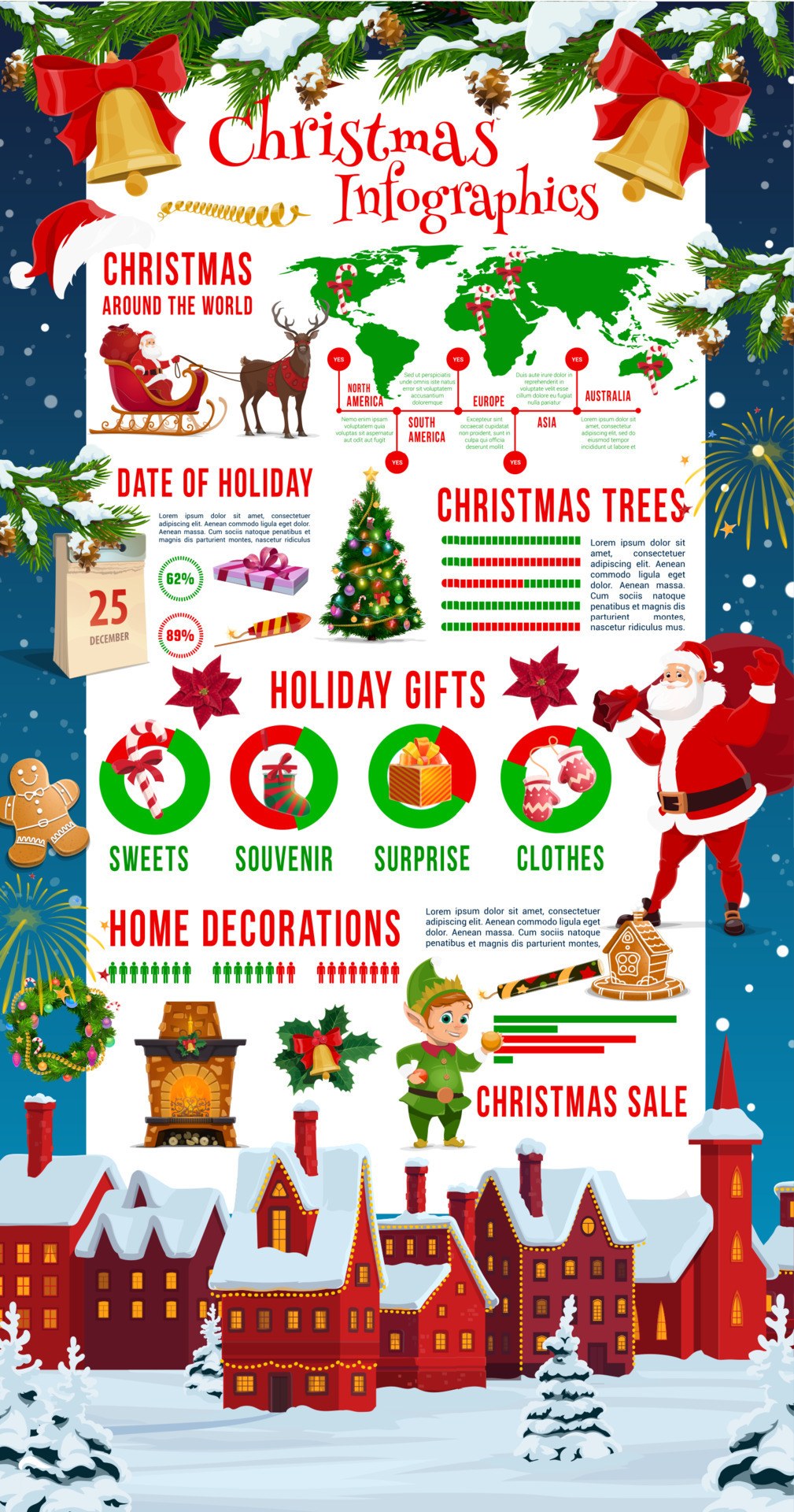 Infographic Christmas Template