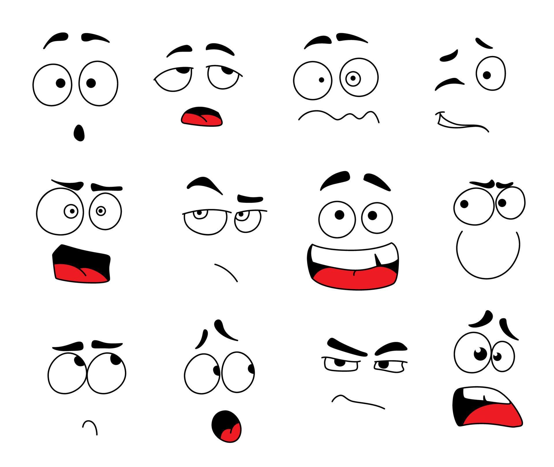 Vector smile emoticons or emoji faces icons set 13212874 Vector Art at ...