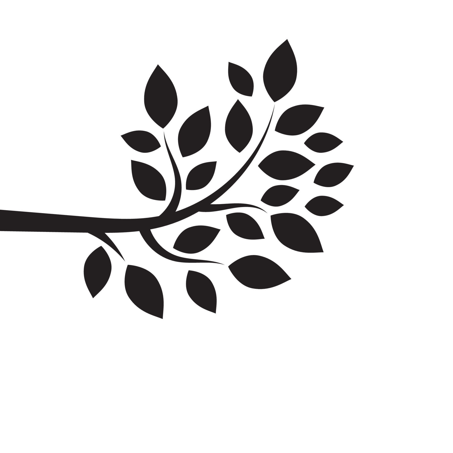 Tree branch vector ilustration design 13213315 Vector Art at Vecteezy