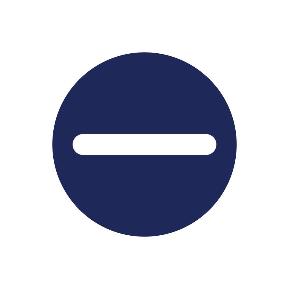 Subtraction Button Black Glyph Ui Icon Minus In Circle Remove Items User Interface Design