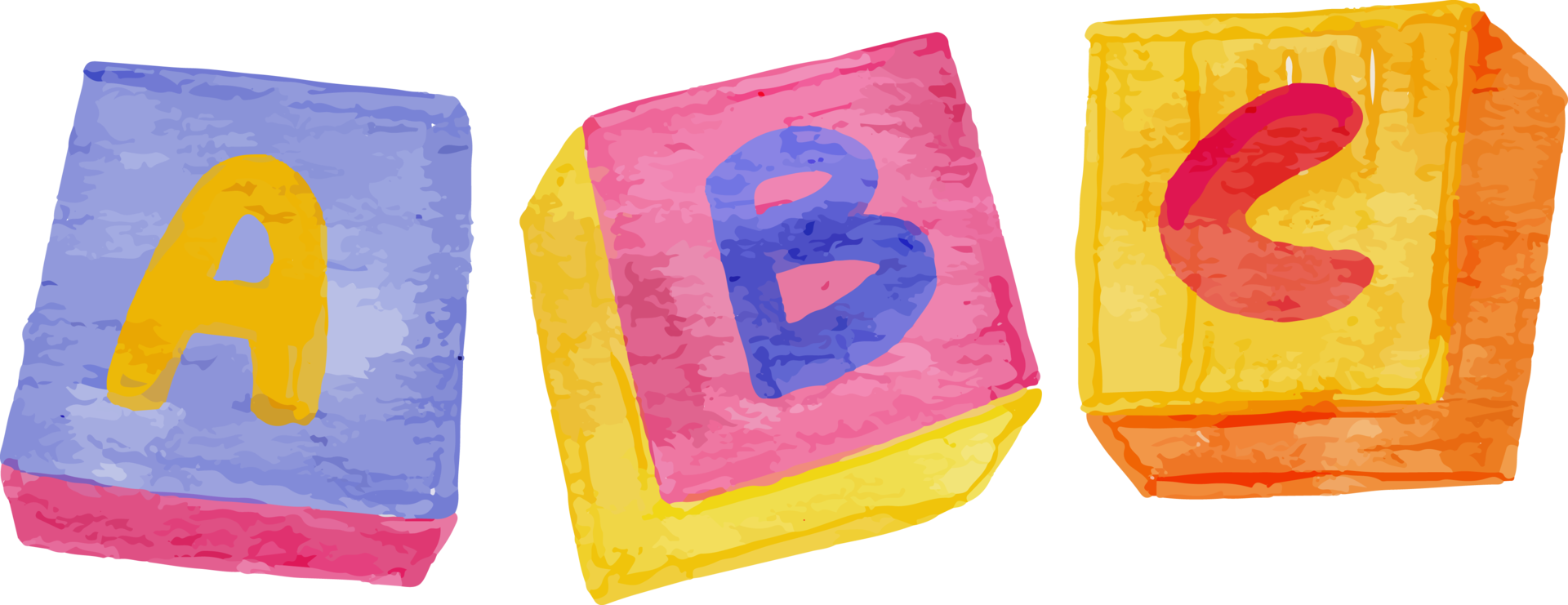 Letter ABC Watercolor Clip Art 13217665 PNG