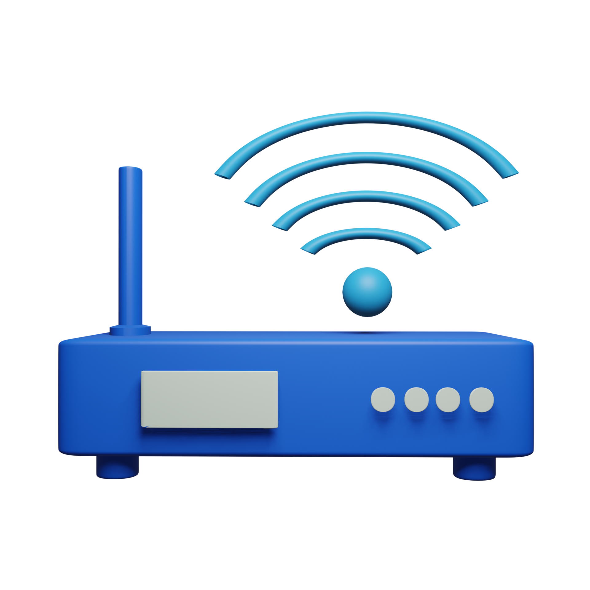 3d Router Icon Is Blue Perfect For Adding Elements To Your Design 13218234 Png