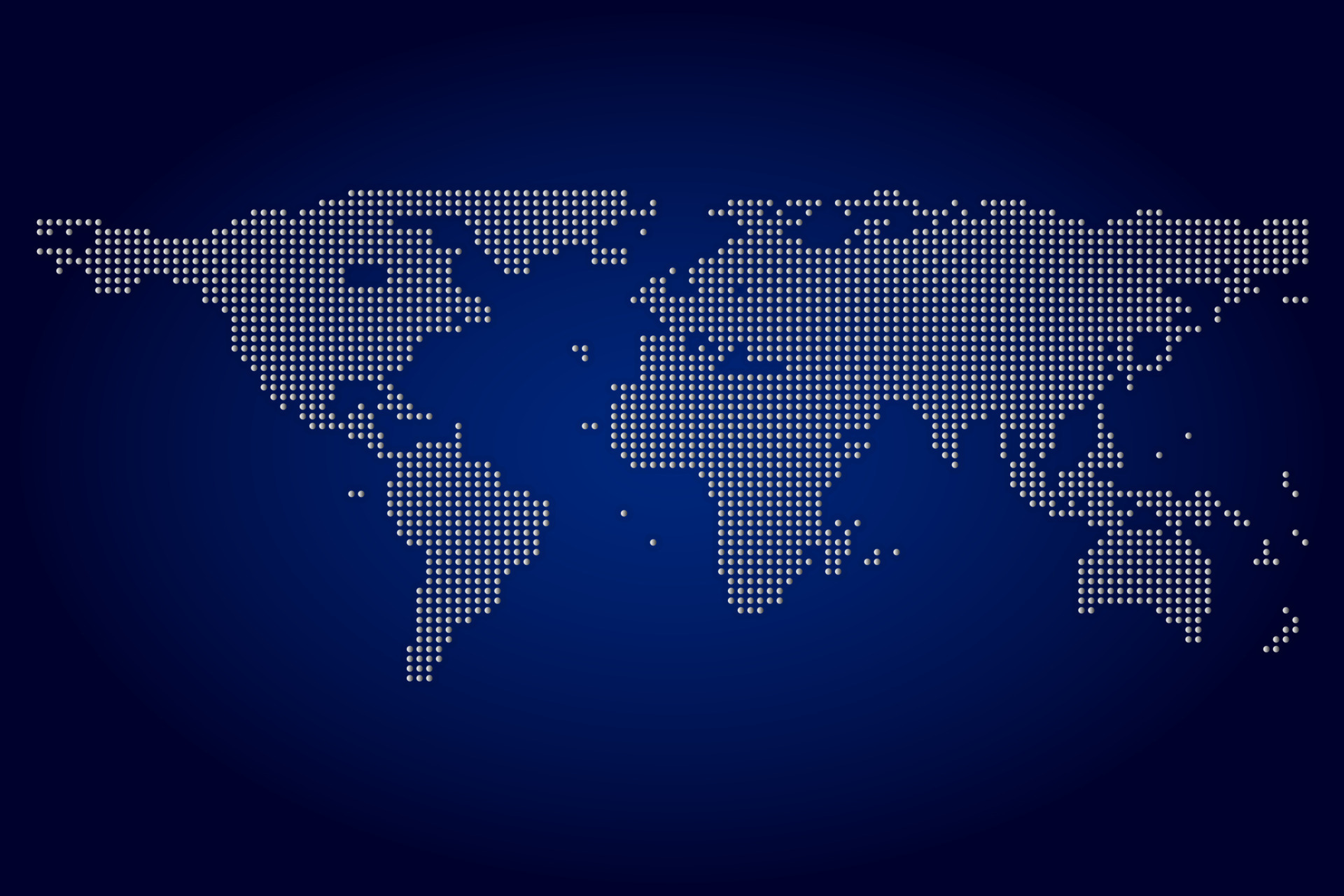 Dotted world map, Abstract computer graphic world map round dots on ... Dotted world map, Abstract computer graphic world map round dots on ...