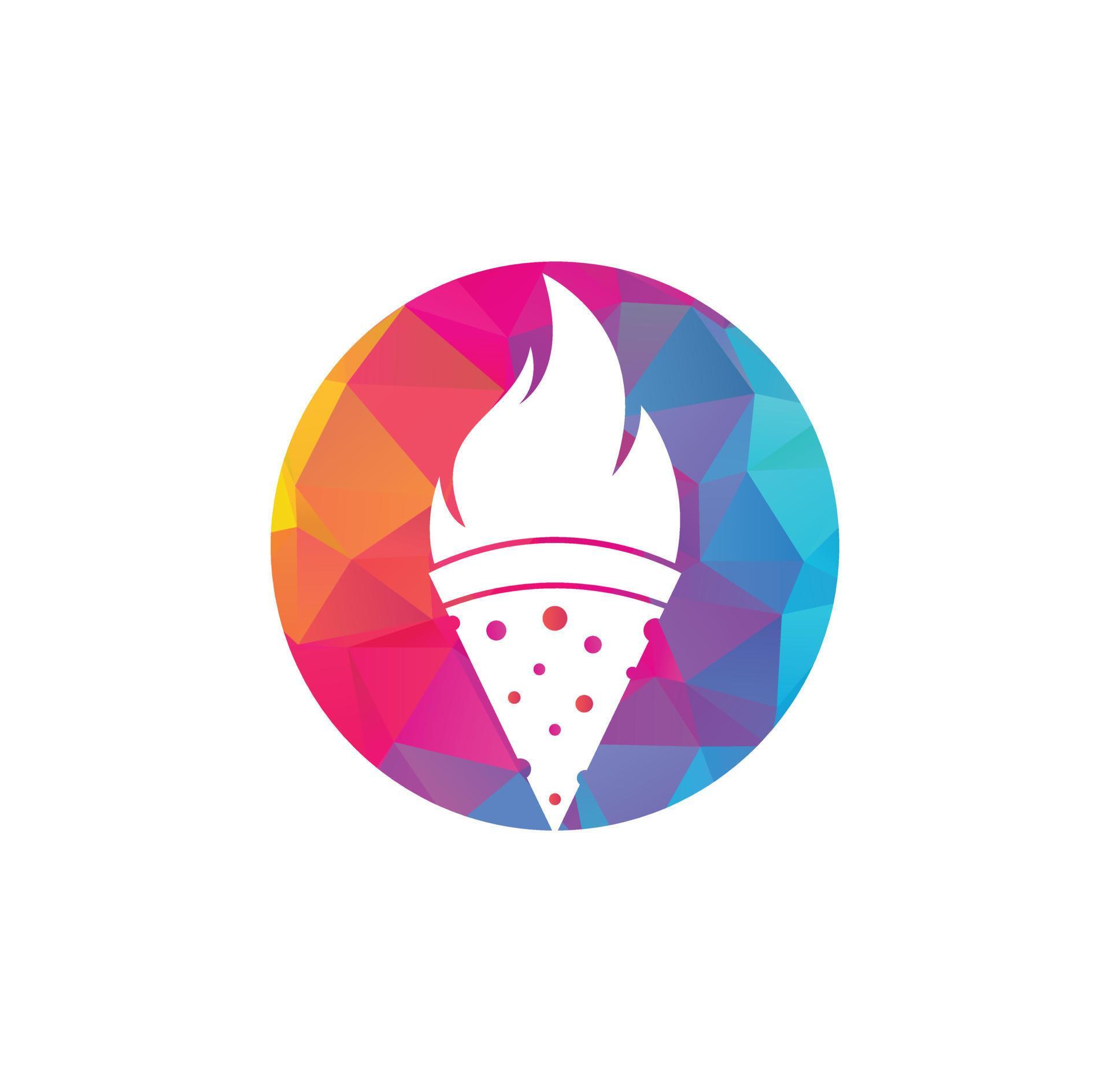 Hot pizza logo design template. Hot Pizza logo hipster retro vintage ... Hot pizza logo design template. Hot Pizza logo hipster retro vintage ...