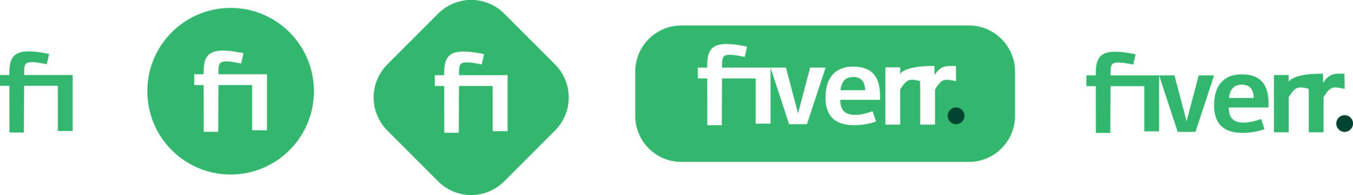 Fiverr Nuevo Logotipo 2020 Logotipo Vectorial De Artes Y Diseño Aislado En Fondo Blanco
