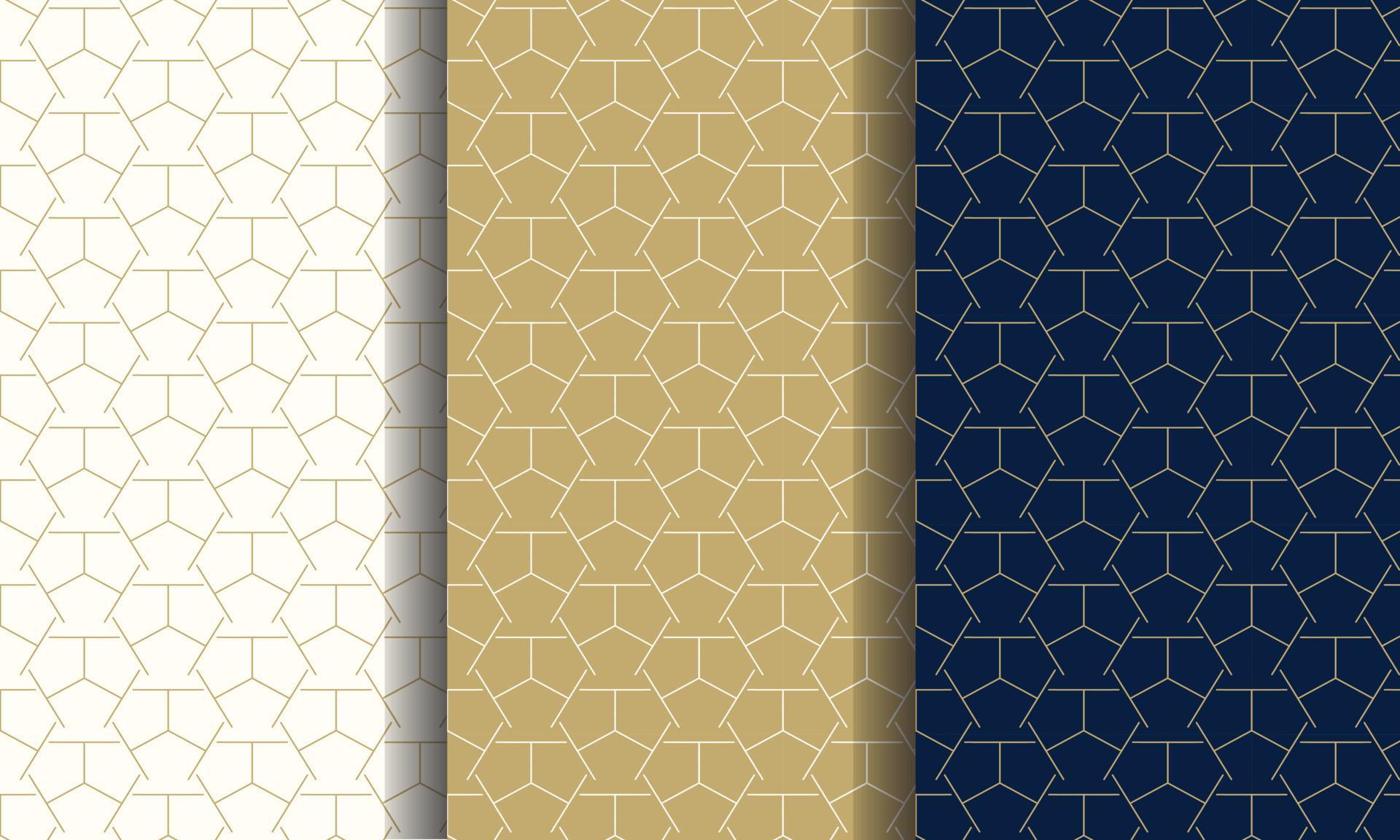 Set of seamless geometric pattern for premium luxury brand. Vector ...