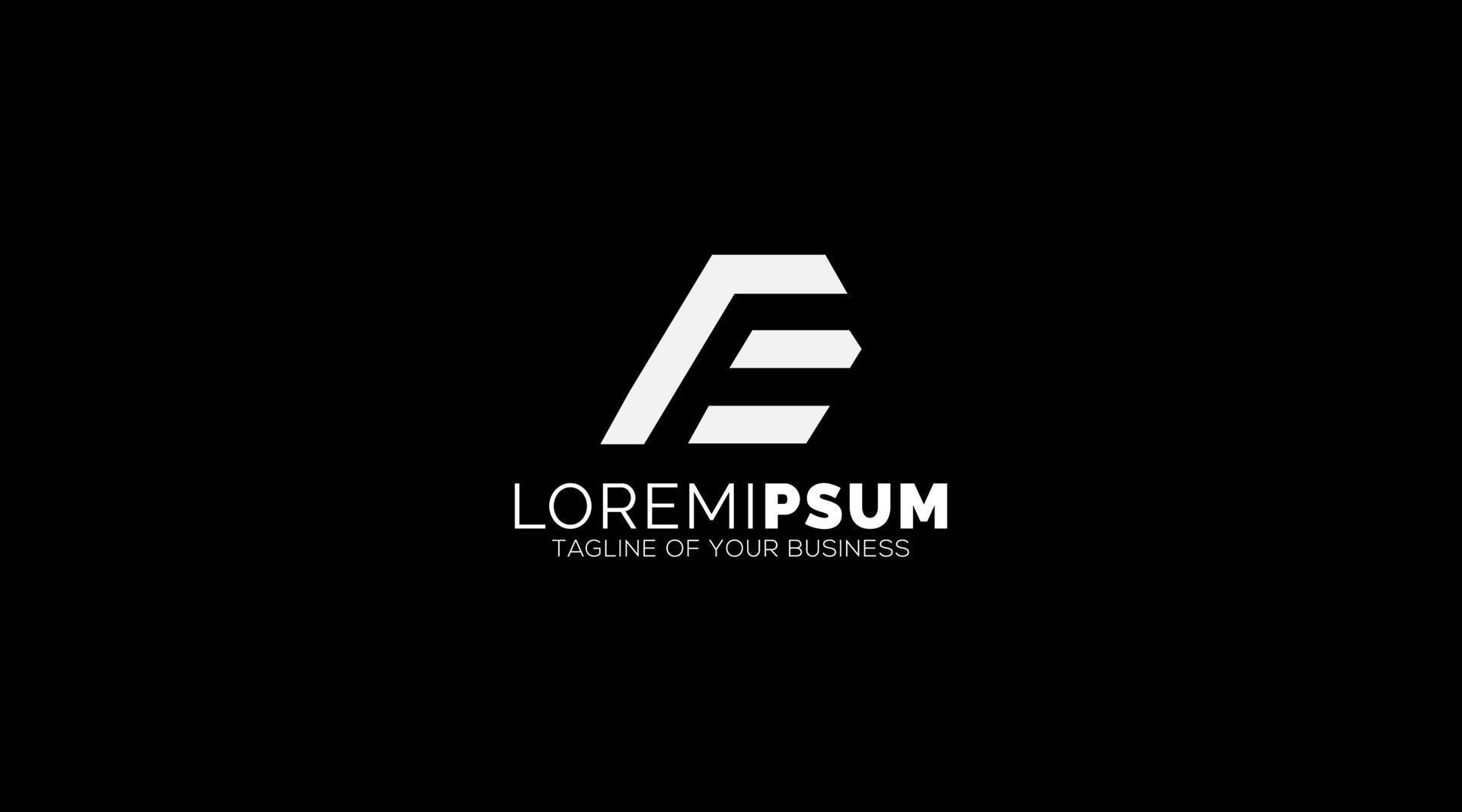 Initial letter E logo template with modern geometric line art ... Initial letter E logo template with modern geometric line art ...