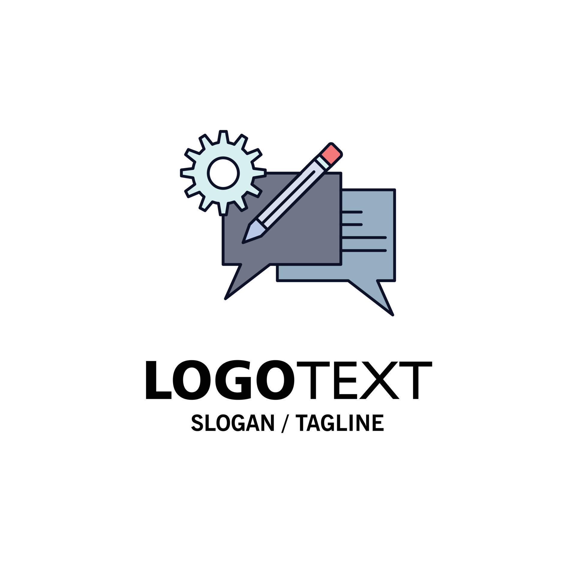 Chat Communication Discussion Setting Message Flat Color Icon Vector 13223928 Vector Art At Vecteezy