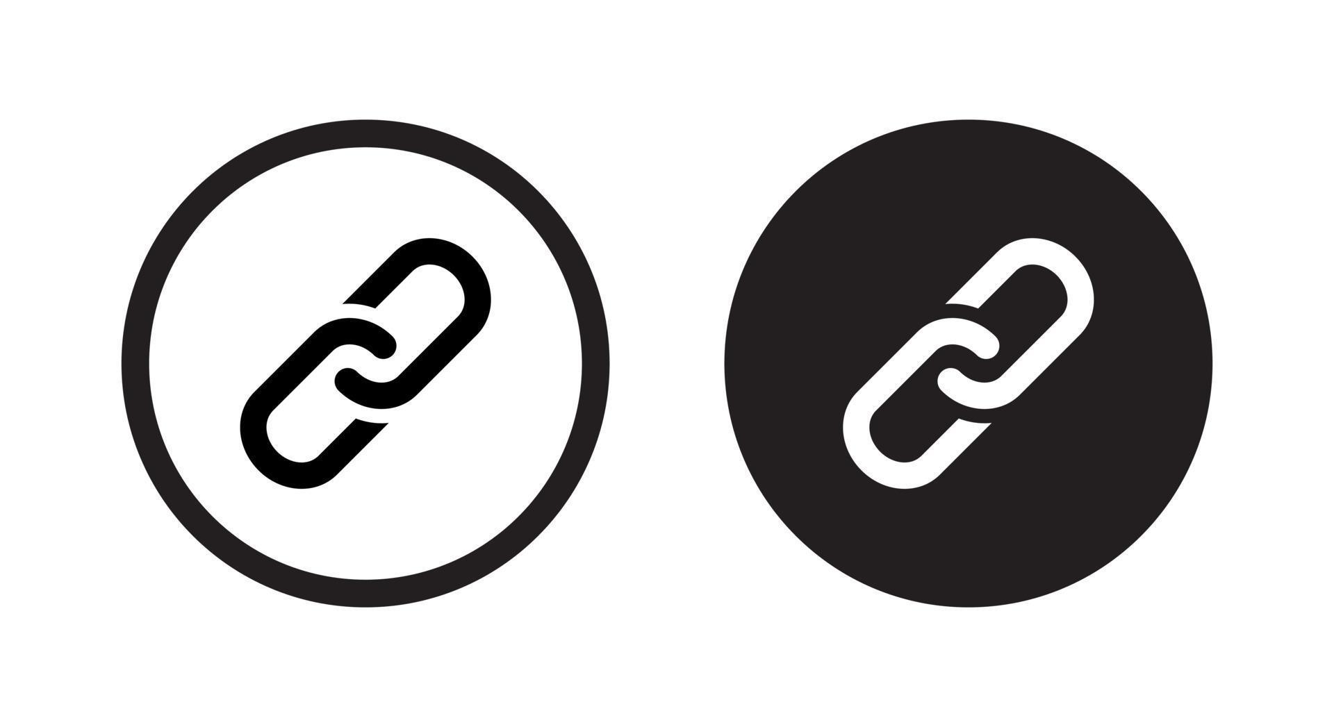 Chain, link icon vector isolated on circle background 13226049 Vector Art at Vecteezy