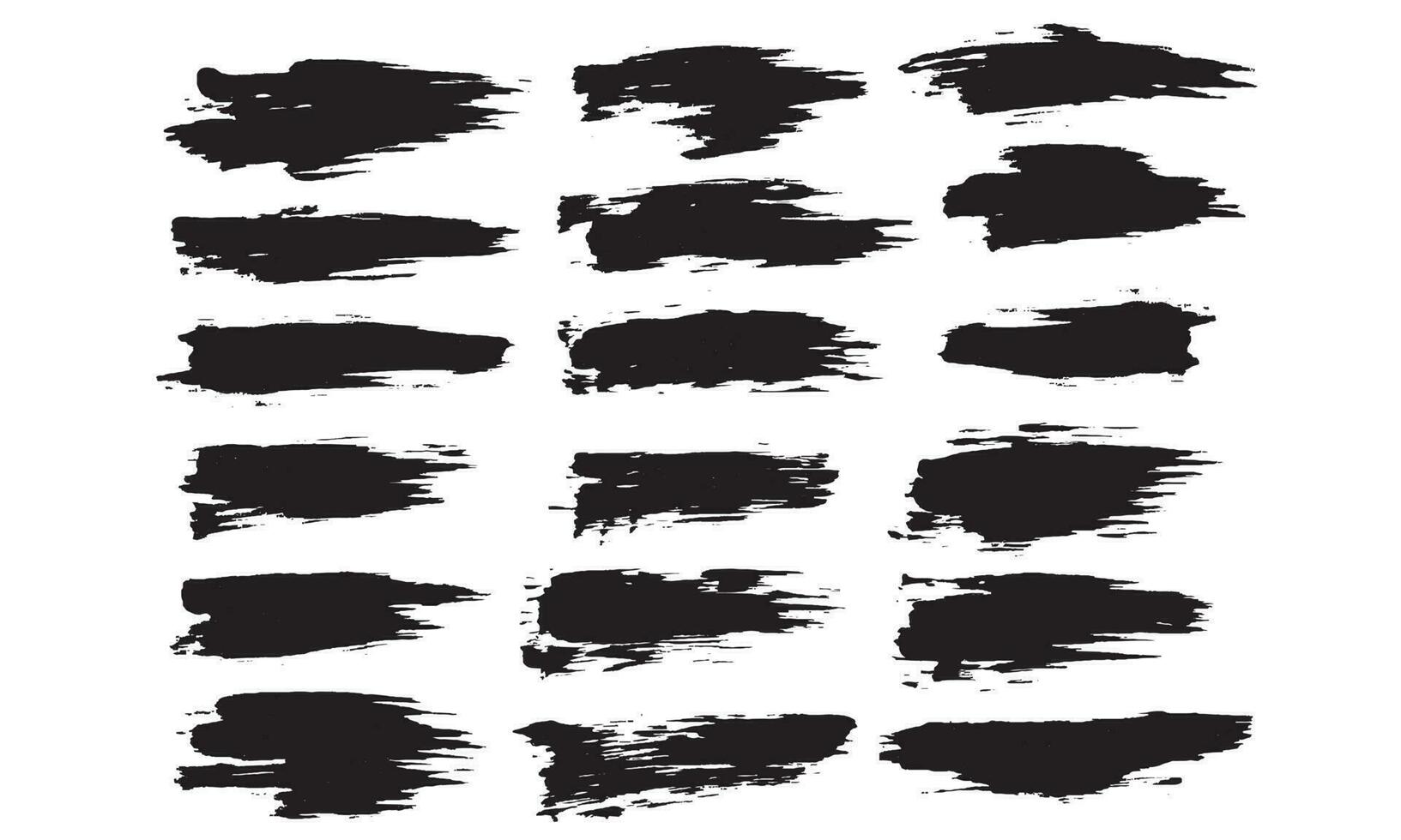 Black Ink Brush Stroke Collection 13226838 Vector Art At Vecteezy