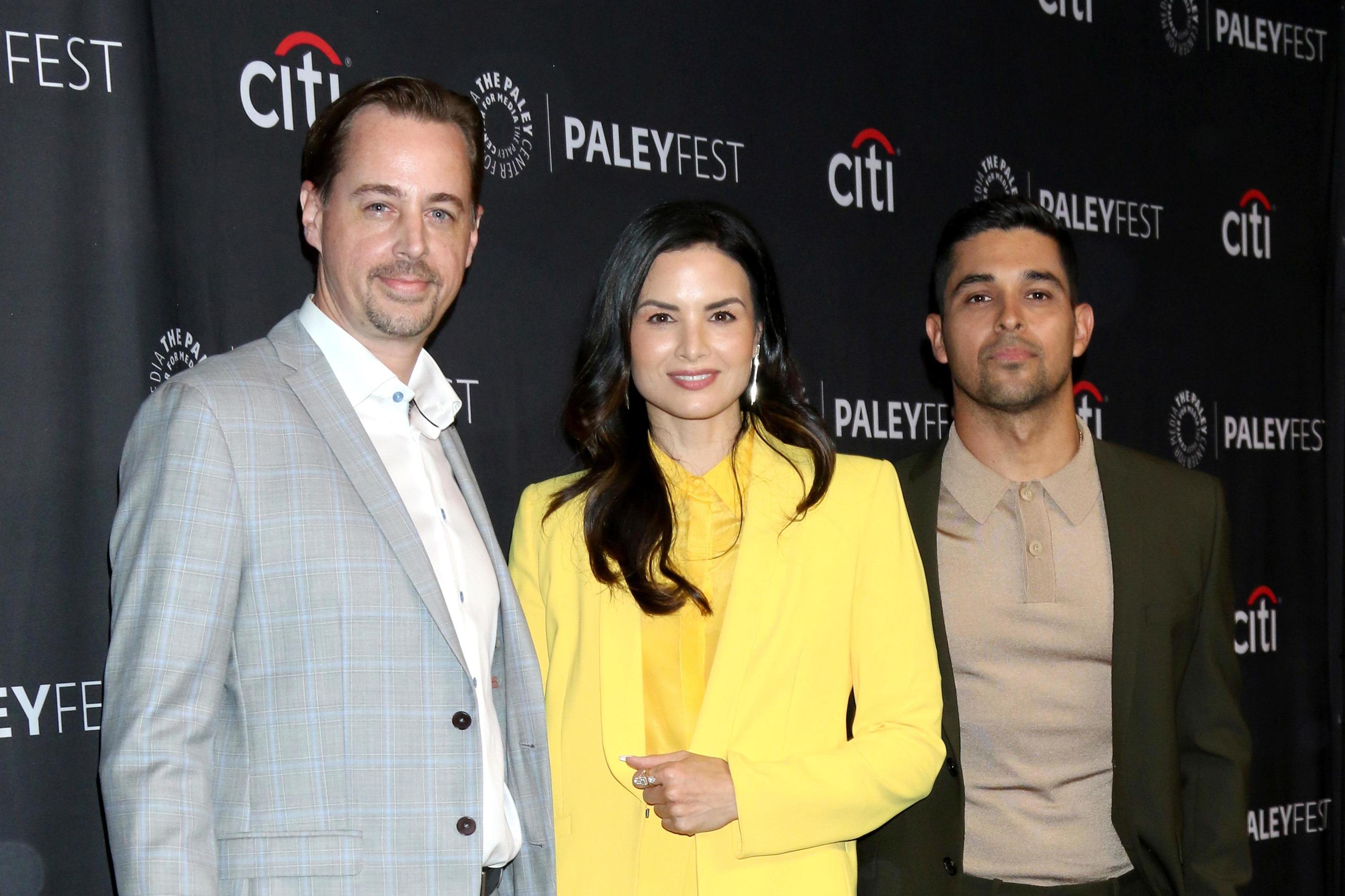 LOS ANGELES - APR 10 - Sean Murray, Katrina Law, Wilmer Valderrama at the PaleyFEST - NCIS ...