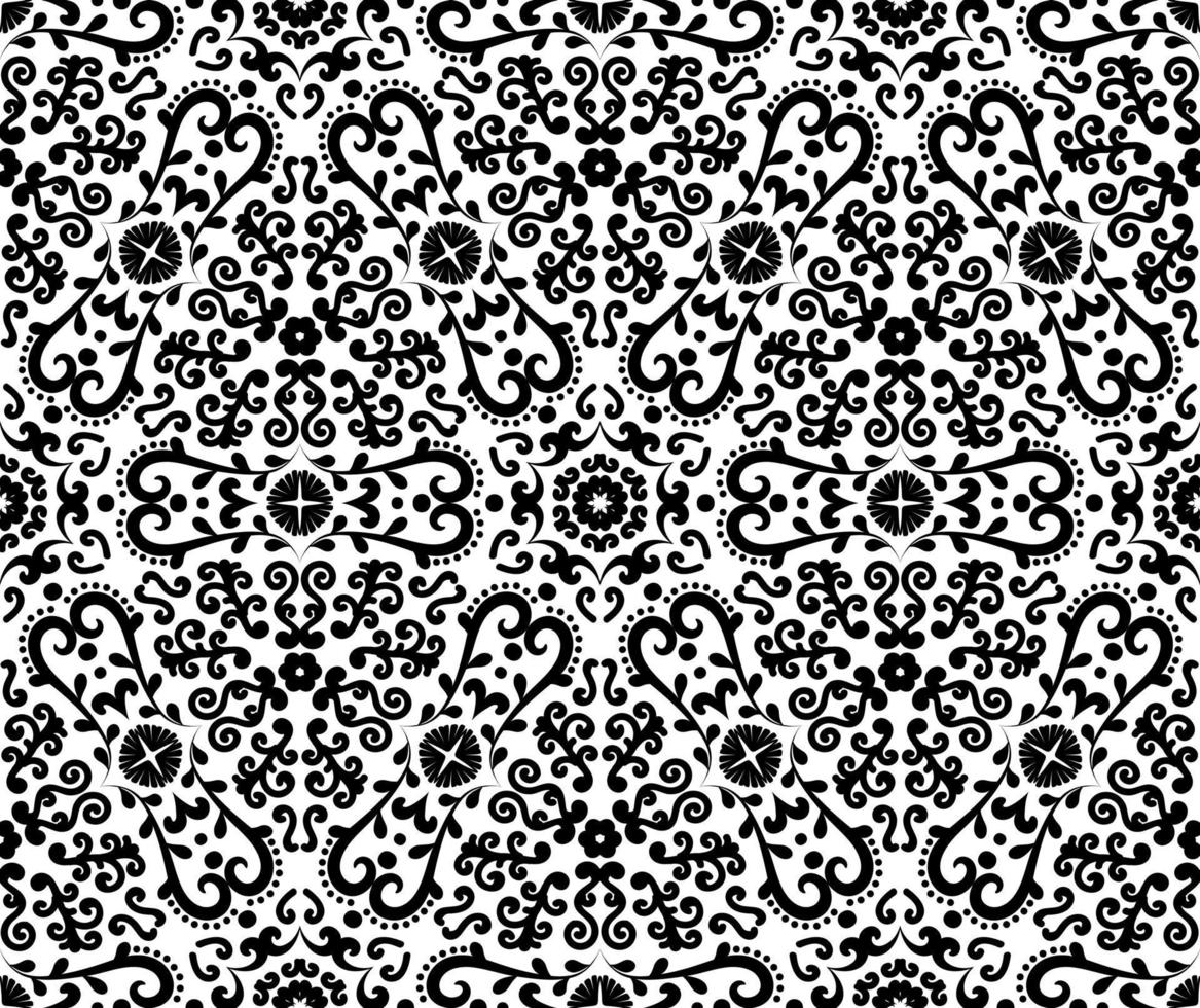 Decorative Seamless Ornament Vintage Wallpaper Lace Vector Pattern