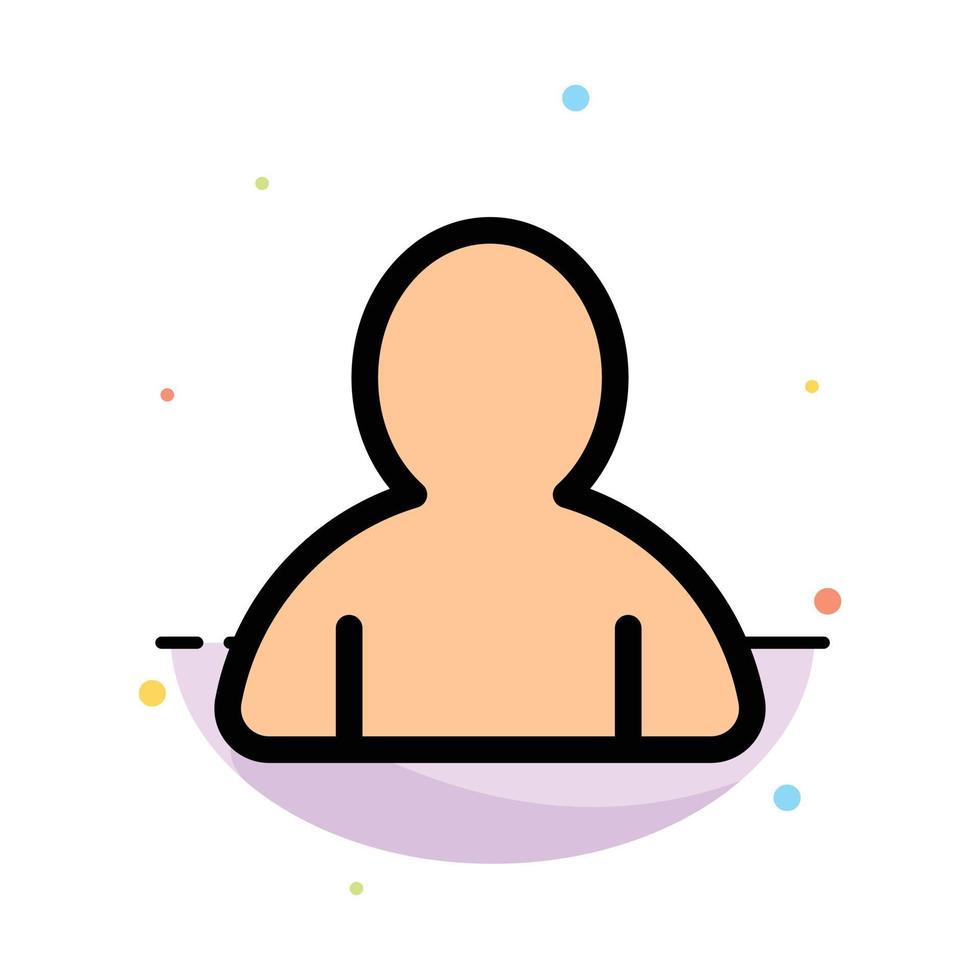 Account Avatar User Abstract Flat Color Icon Template 13247112 Vector Art At Vecteezy