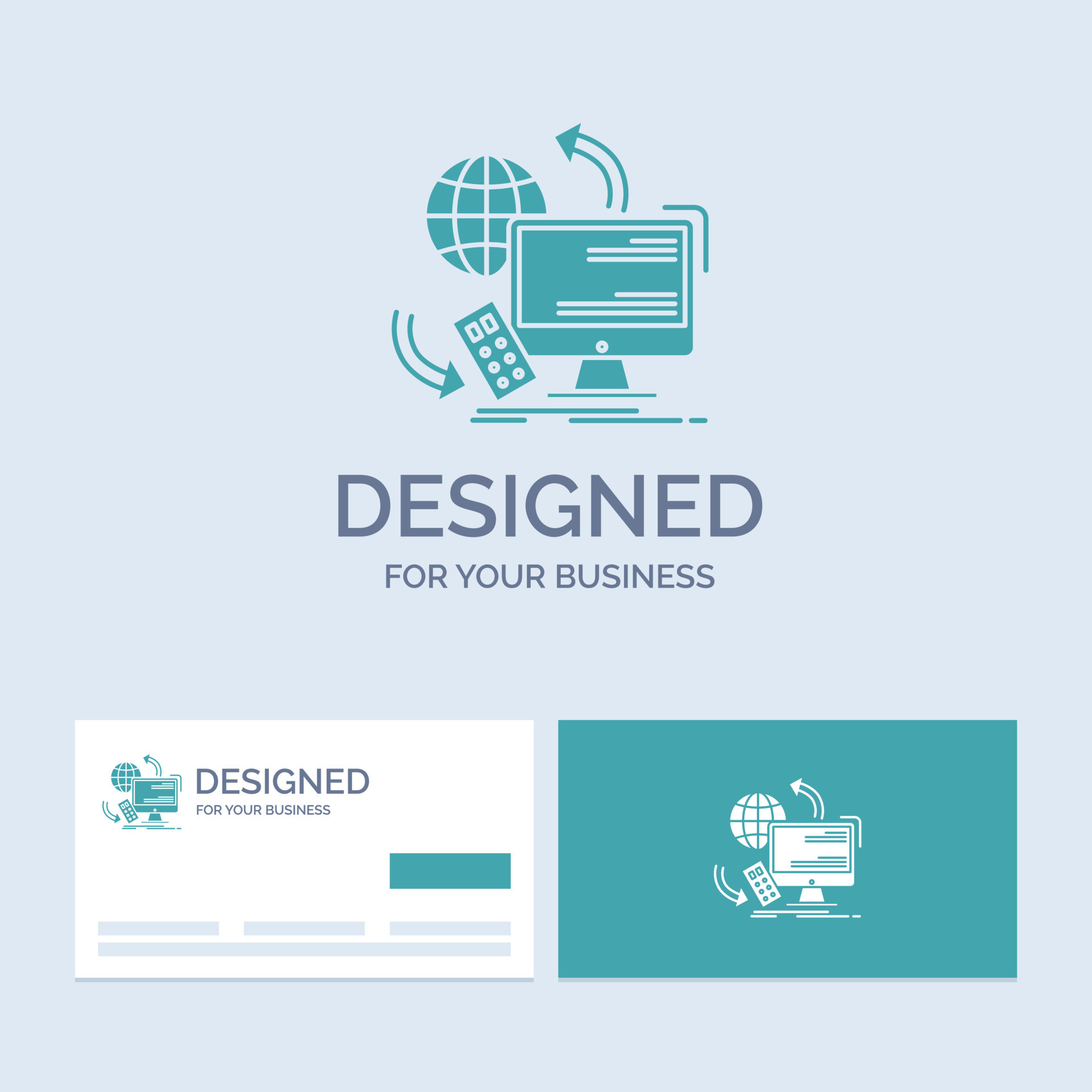Access Control Monitoring Remote Security Business Logo Glyph Icon