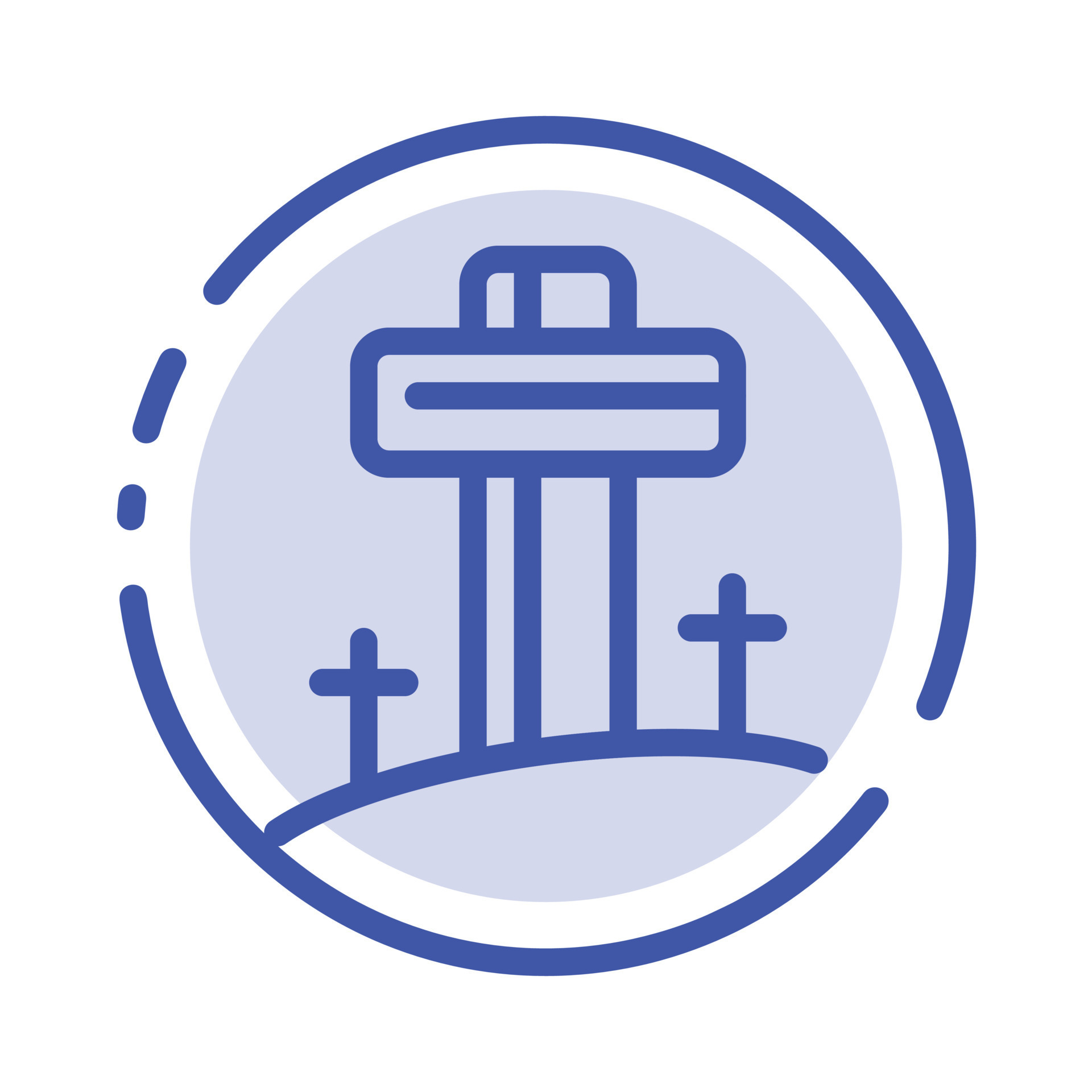 Celebration Christian Cross Easter Blue Dotted Line Line Icon 13248247 Vector Art At Vecteezy