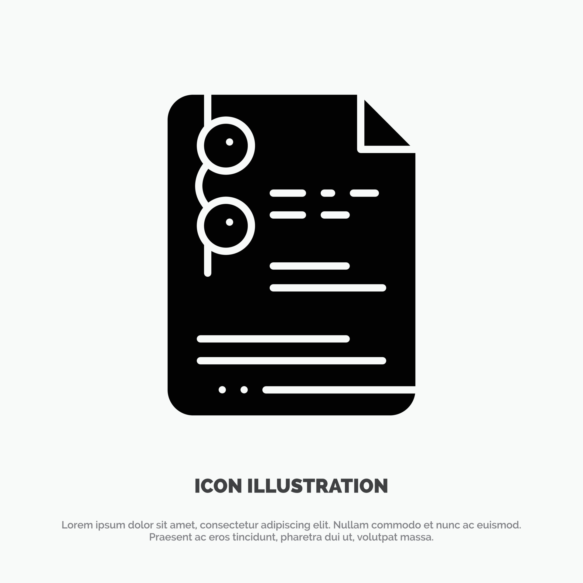 Audit Bill Document File Form Invoice Paper Sheet Mobile App Button Android And Ios Glyph Ve