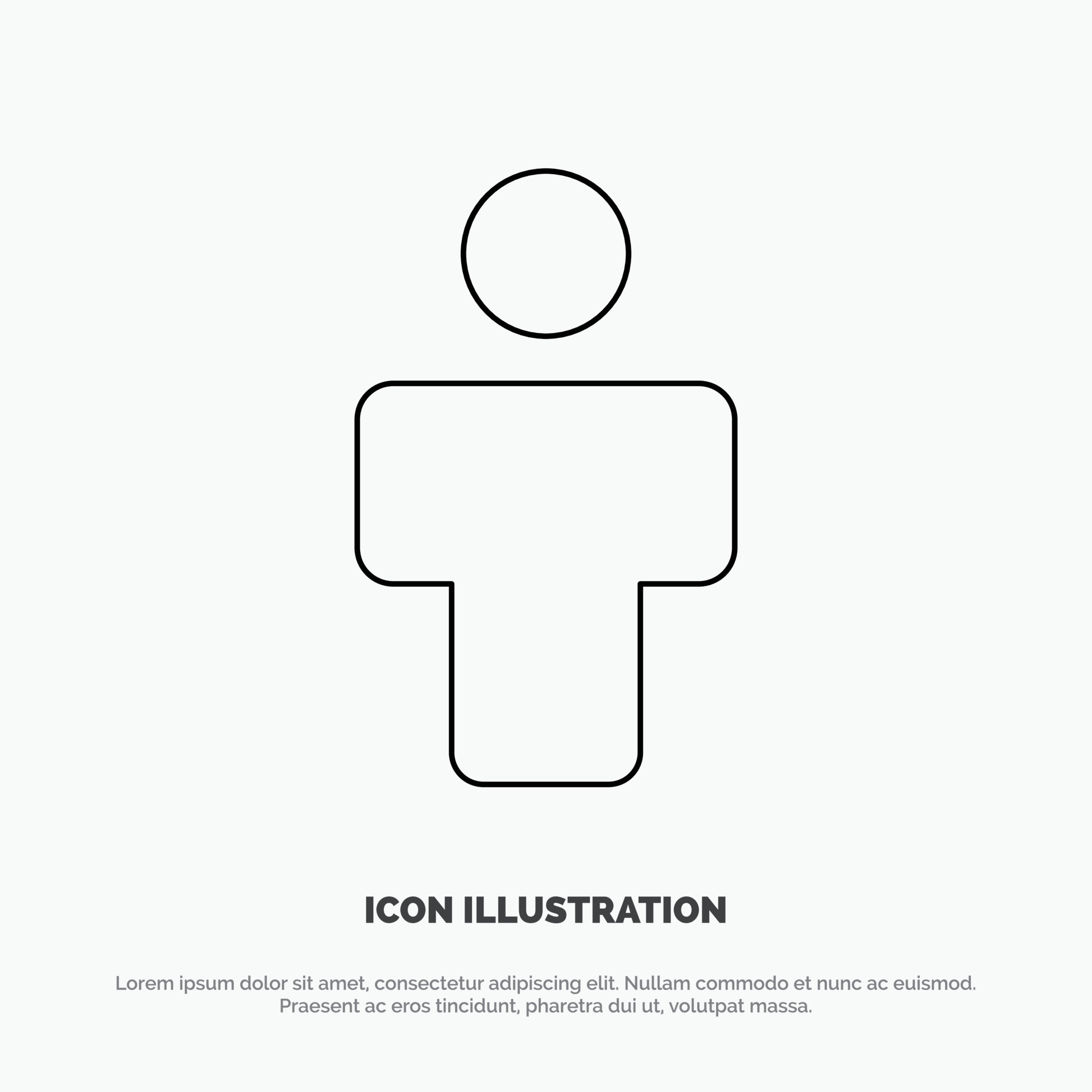 Avatar Male People Profile Line Icon Vector 13248672 Vector Art At Vecteezy