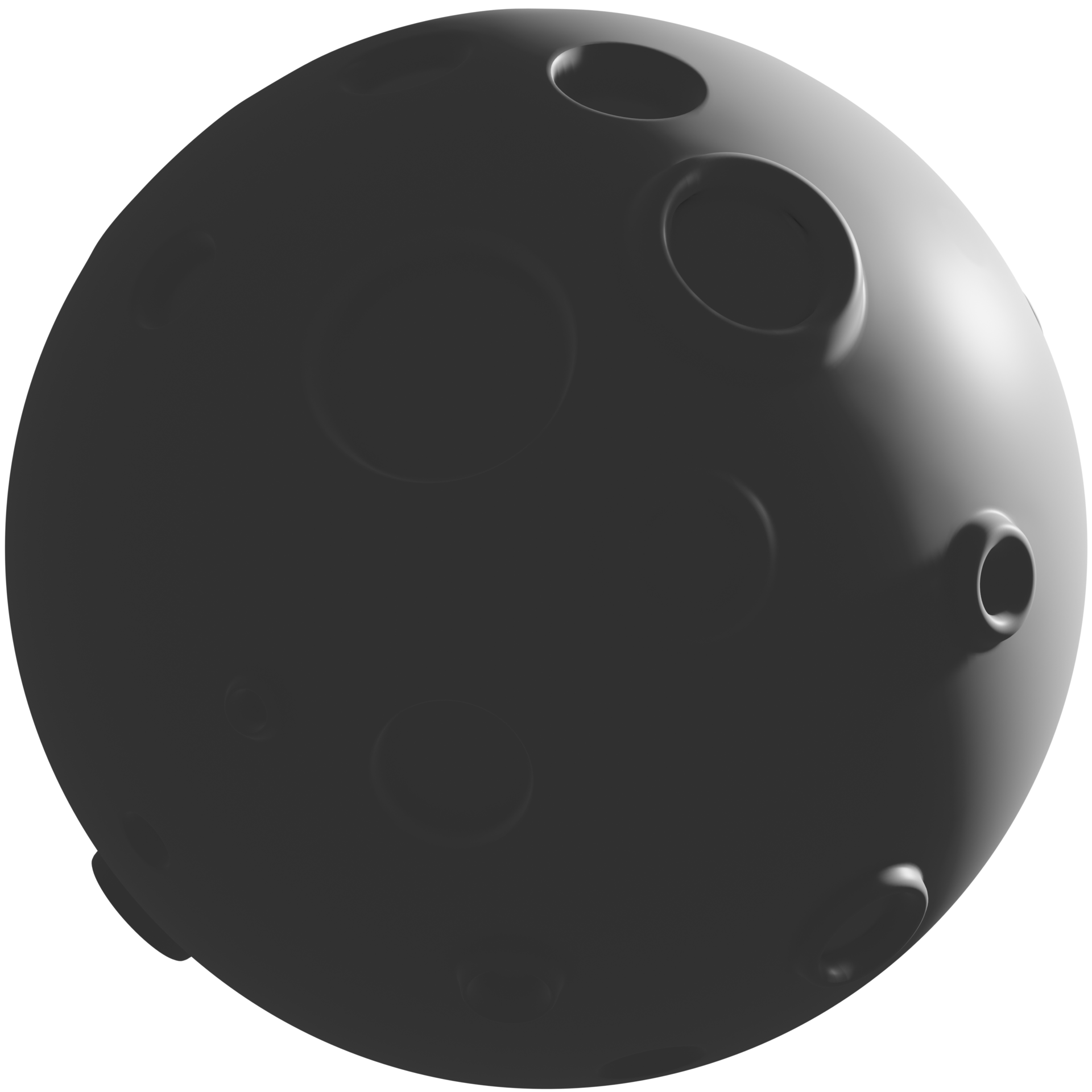 Waxing Crescent 3d Rendering Isometric Icon 13250800 Png