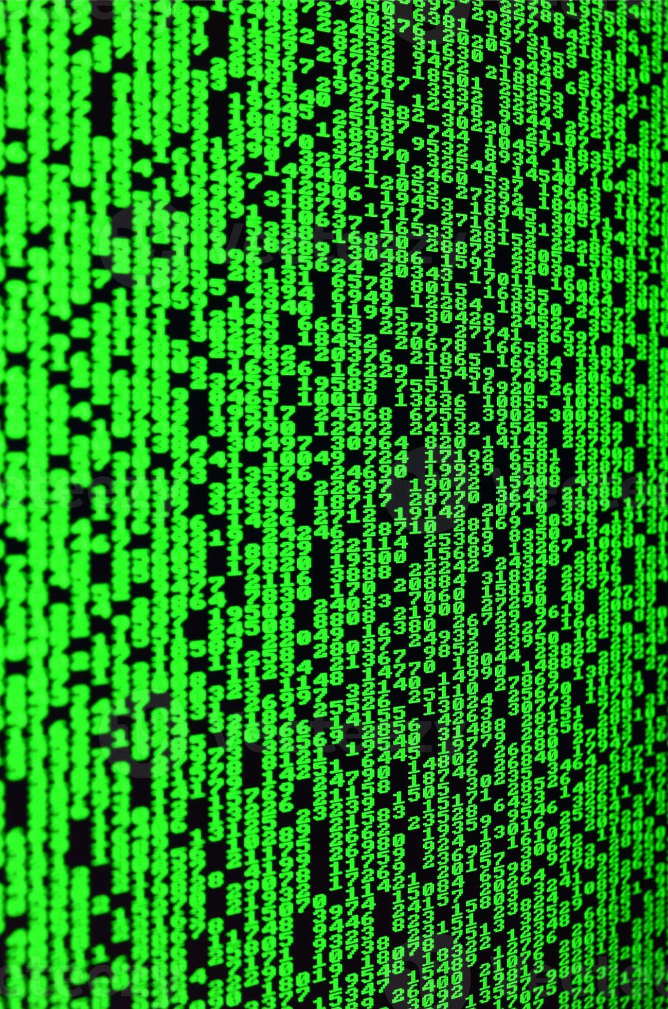 Macro Of Password Selection On The Monitor Of The Office Computer The