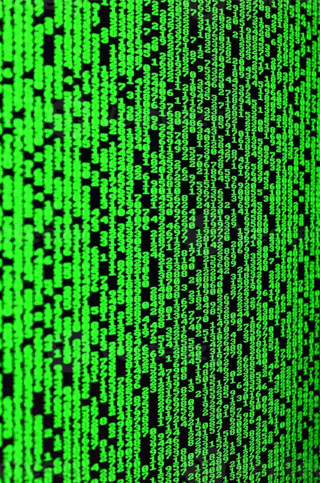 Macro Of Password Selection On The Monitor Of The Office Computer The
