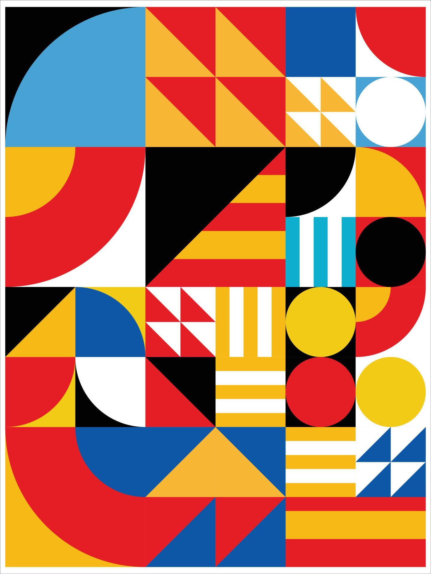 Abstract background design with geometric patterns made vertically ...