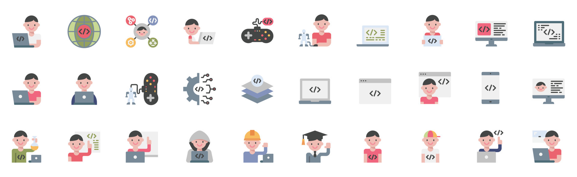 kids coding icon vector , study, game, development, robotics 13257141 ...