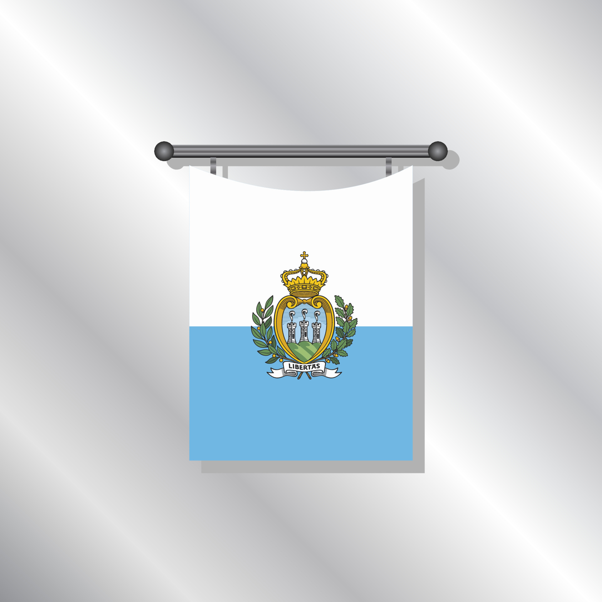Illustration of San Marino flag Template 13257607 Vector Art at Vecteezy
