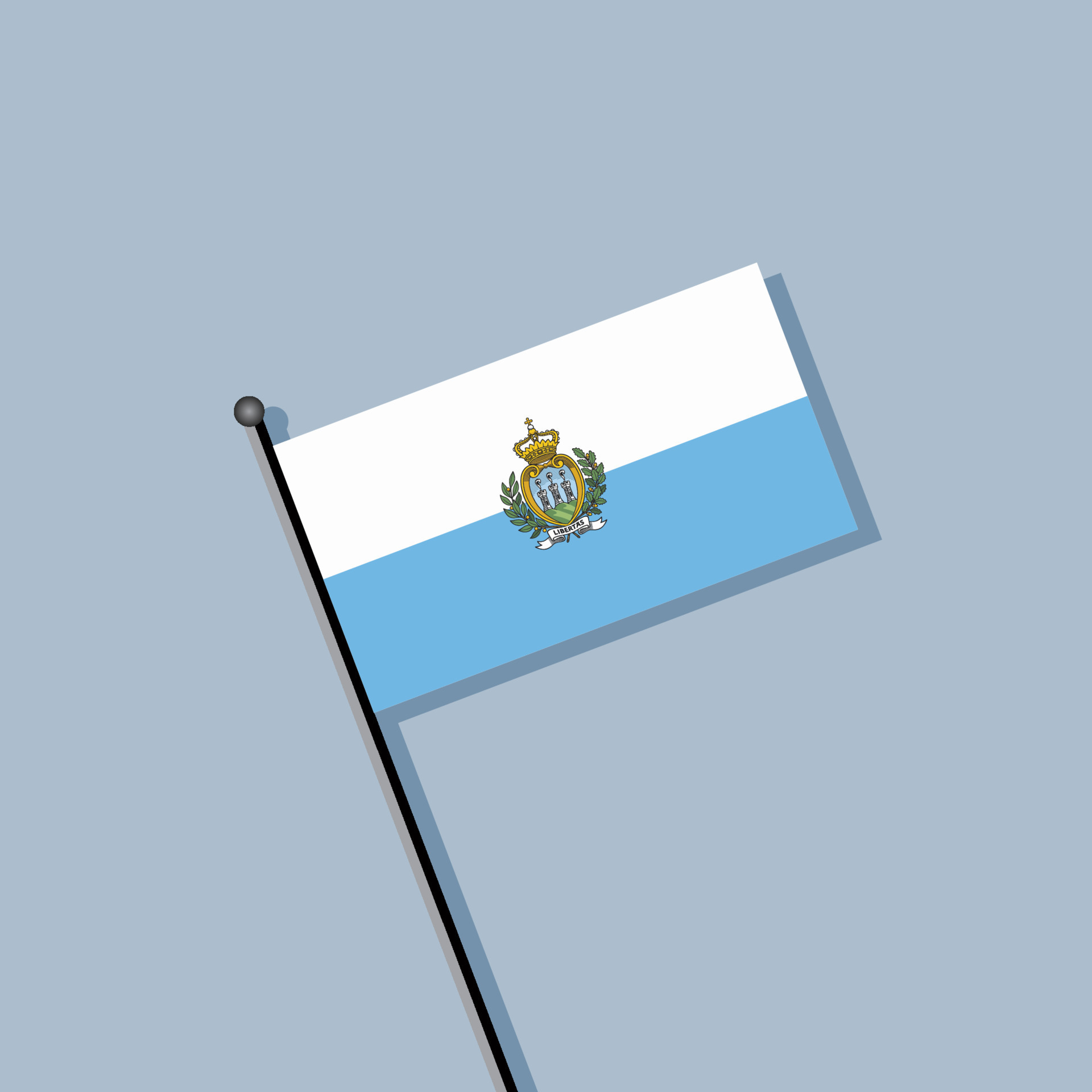 Illustration of San Marino flag Template 13257991 Vector Art at Vecteezy