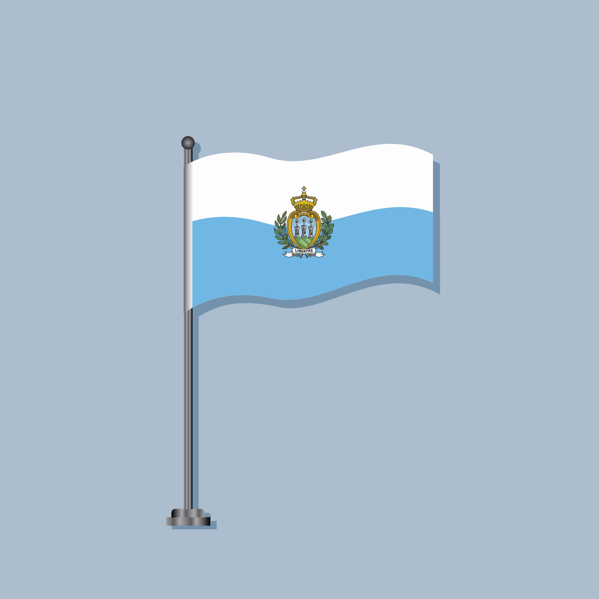 Illustration of San Marino flag Template 13258385 Vector Art at Vecteezy