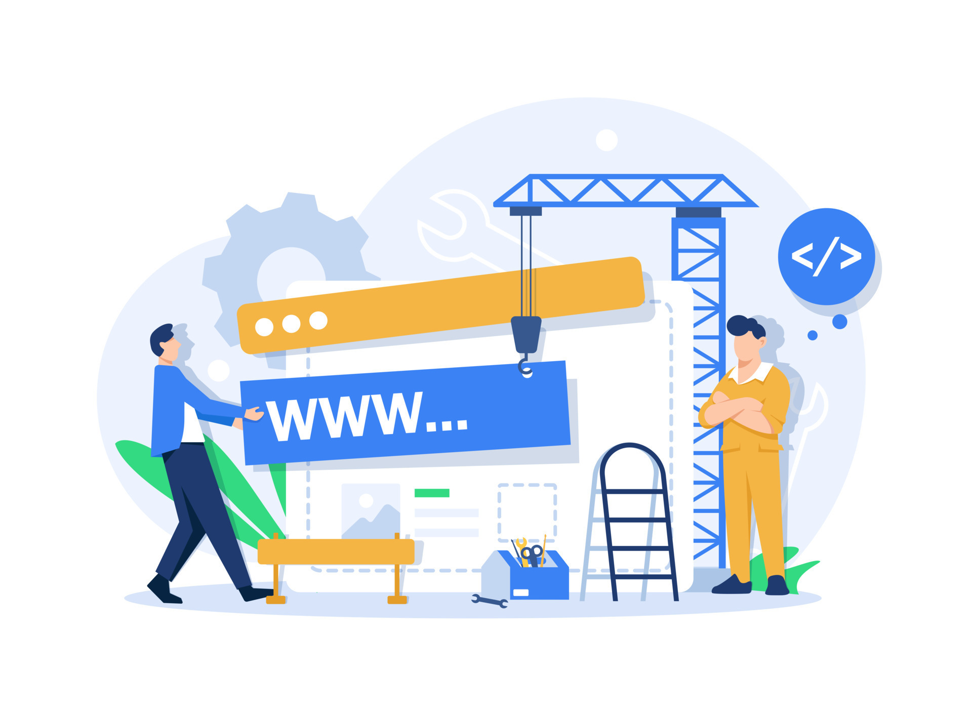 Programmer working modern flat concept for web banner design. developer ... Programmer working modern flat concept for web banner design. developer ...