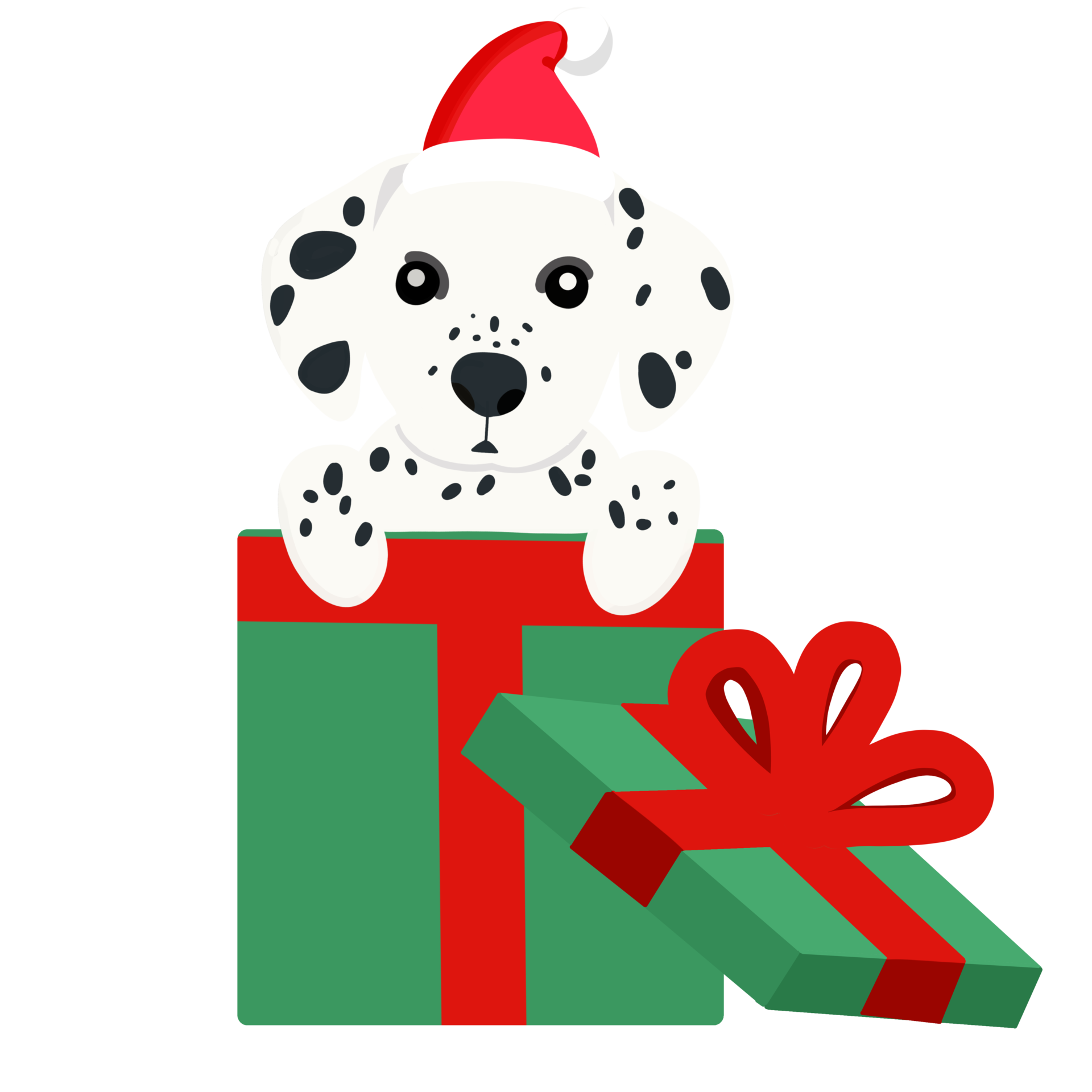 Free Cute Doodle Dog In Box Of Preset And Gift For Christmas Day free-cute-doodle-dog-in-box-of-preset-and-gift-for-christmas-day