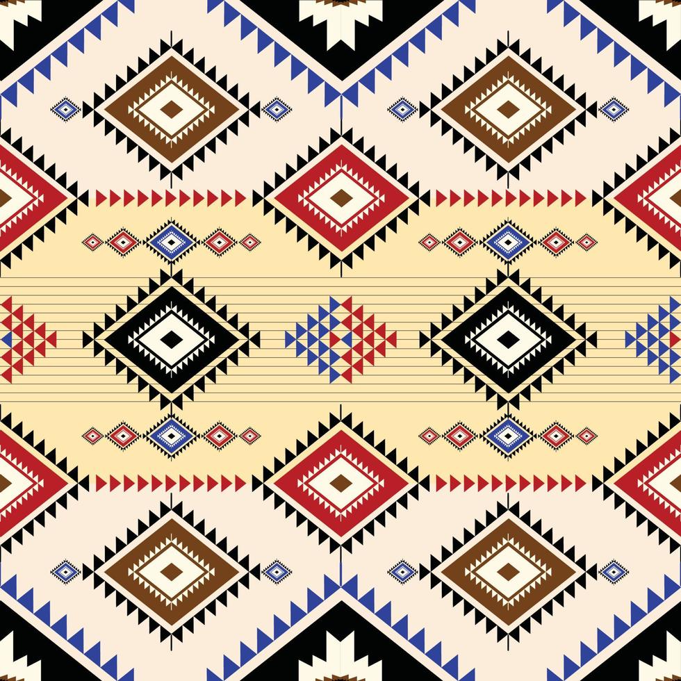 Ethnic geometric abstract seamless pattern. Native American Navajo ...