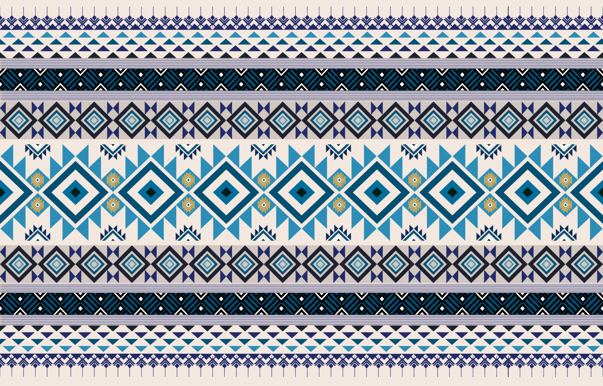 Colorful geometric ethnic pattern. Oriental, western, aztec, tribal traditional. seamless ...