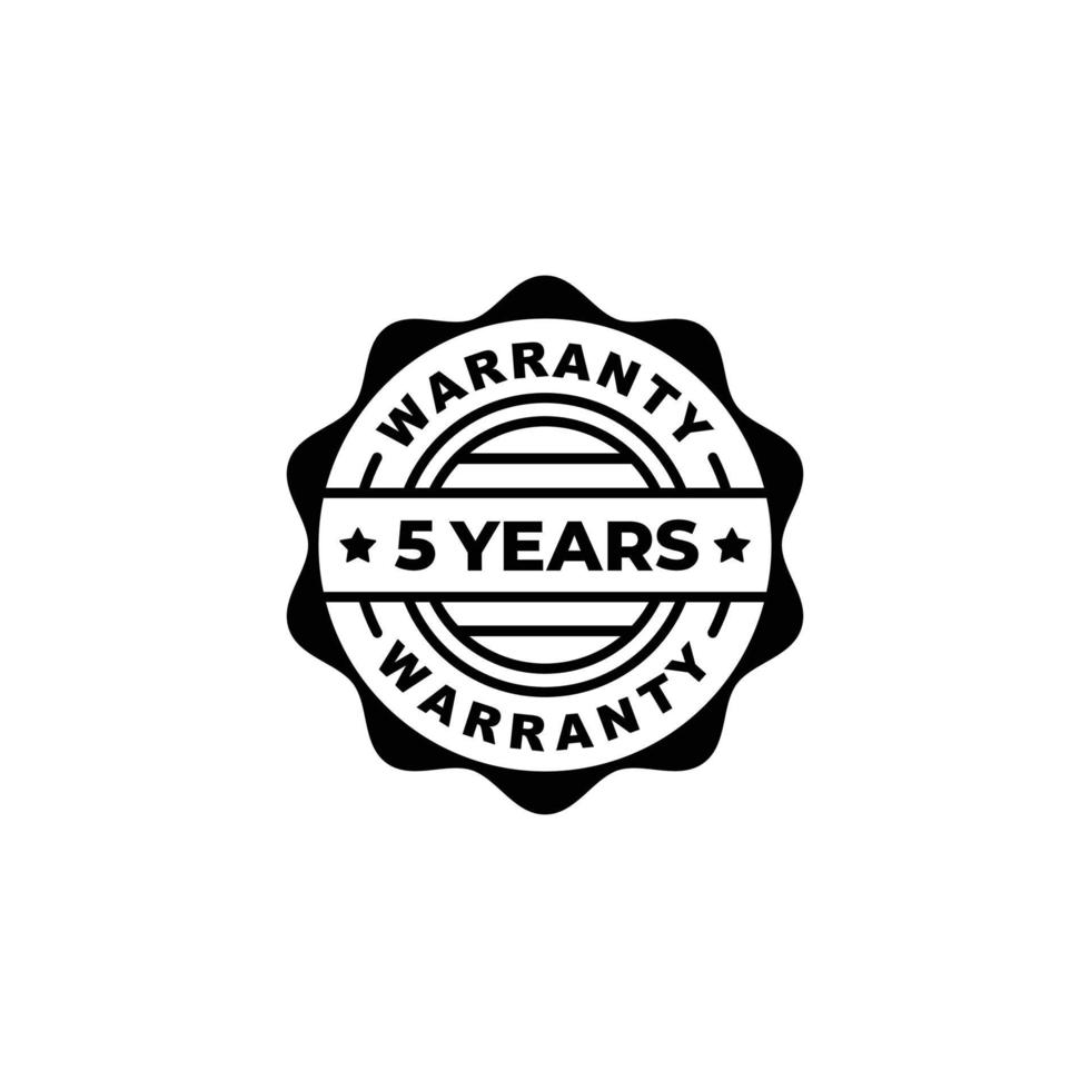 Five years warranty stamp label vector 13267711 Vector Art at Vecteezy Five years warranty stamp label vector 13267711 Vector Art at Vecteezy