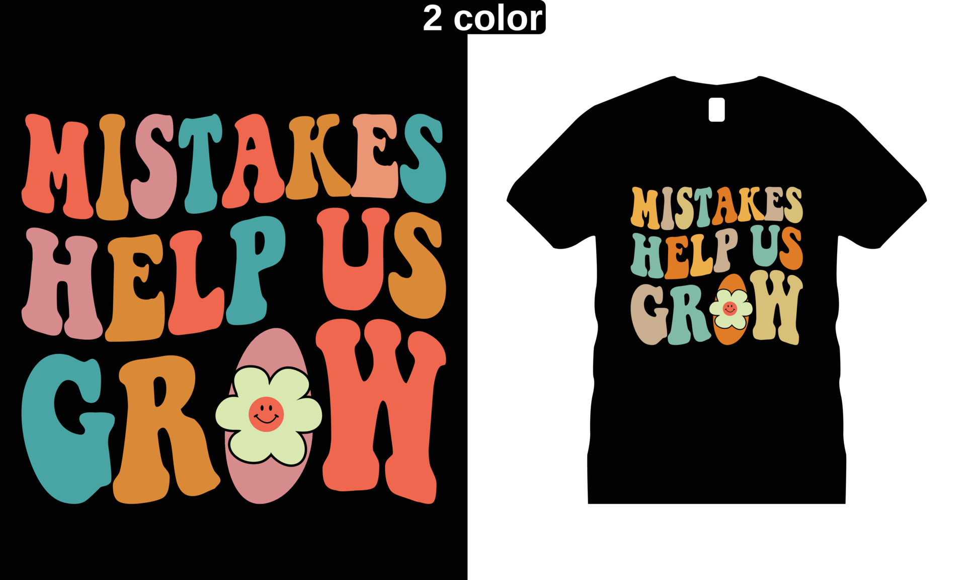 Retro, Wavy, Groovy t-shirt Design Vector. Hippie, T-Shirt, mug, sticker, 13269335 Vector Art at ...