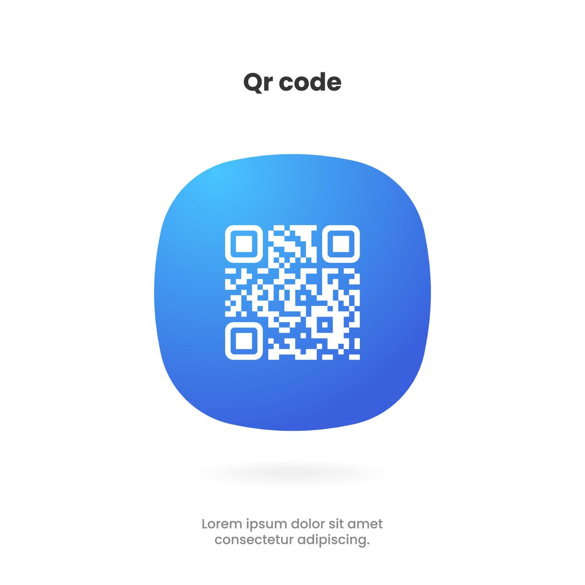 Scan Qr Code Icon Symbol Sign Digital Scanning Qr Code Template Qr Code Scan Read For