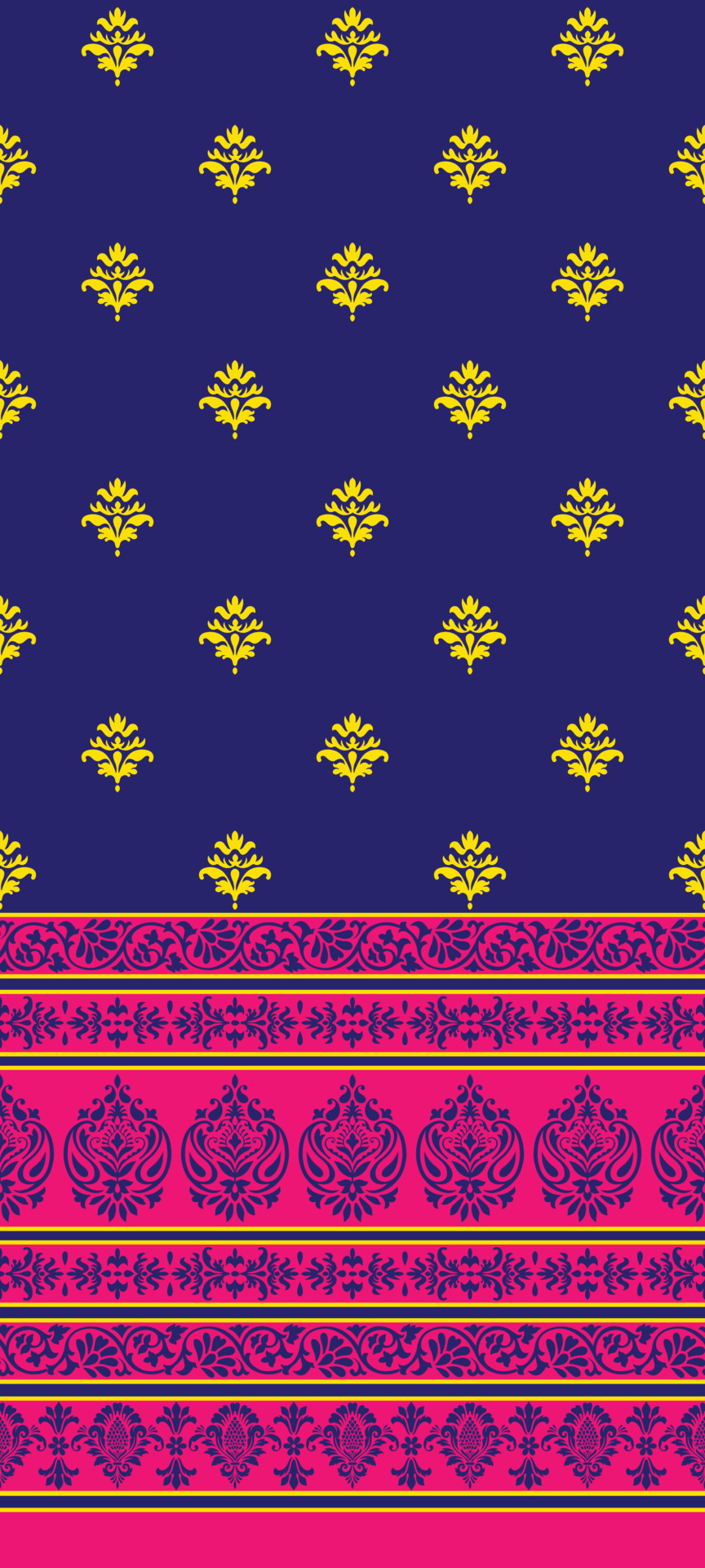 Seamless Floral Pattern In Vector Wild Flowers Leaves Branches