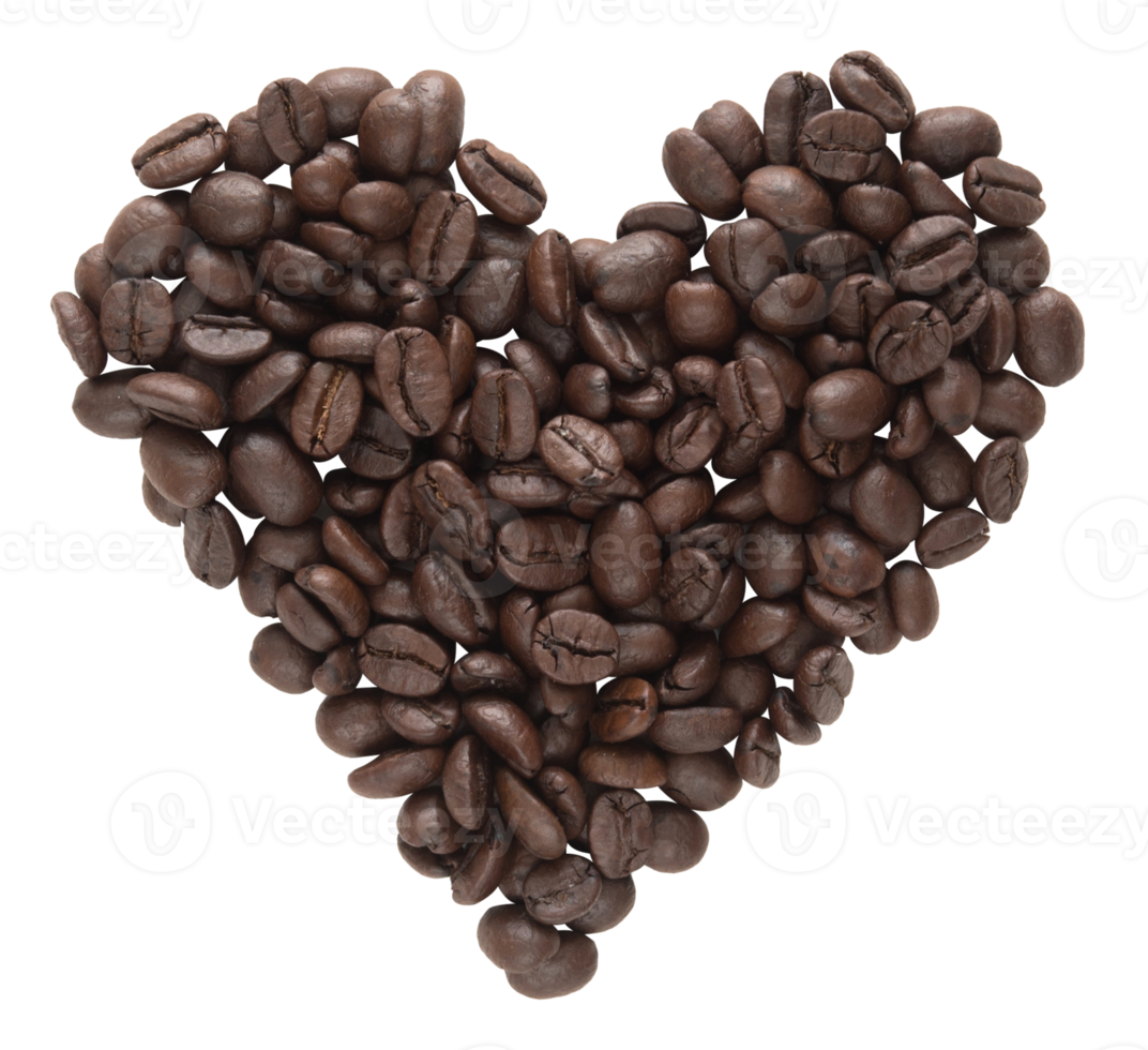 Coffee Beans Heart Shape Isolated 13271563 Png