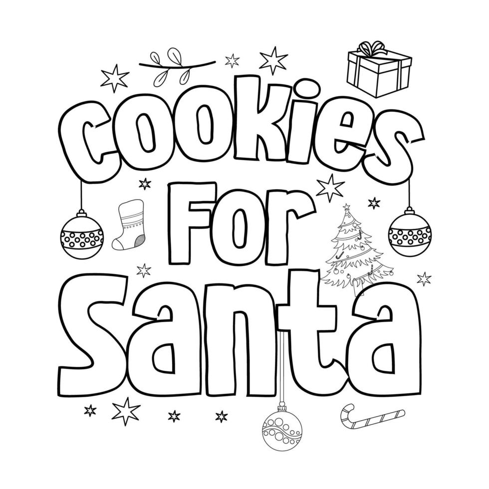 Merry Christmas Coloring page. Christmas line art coloring page design ... Merry Christmas Coloring page. Christmas line art coloring page design ...