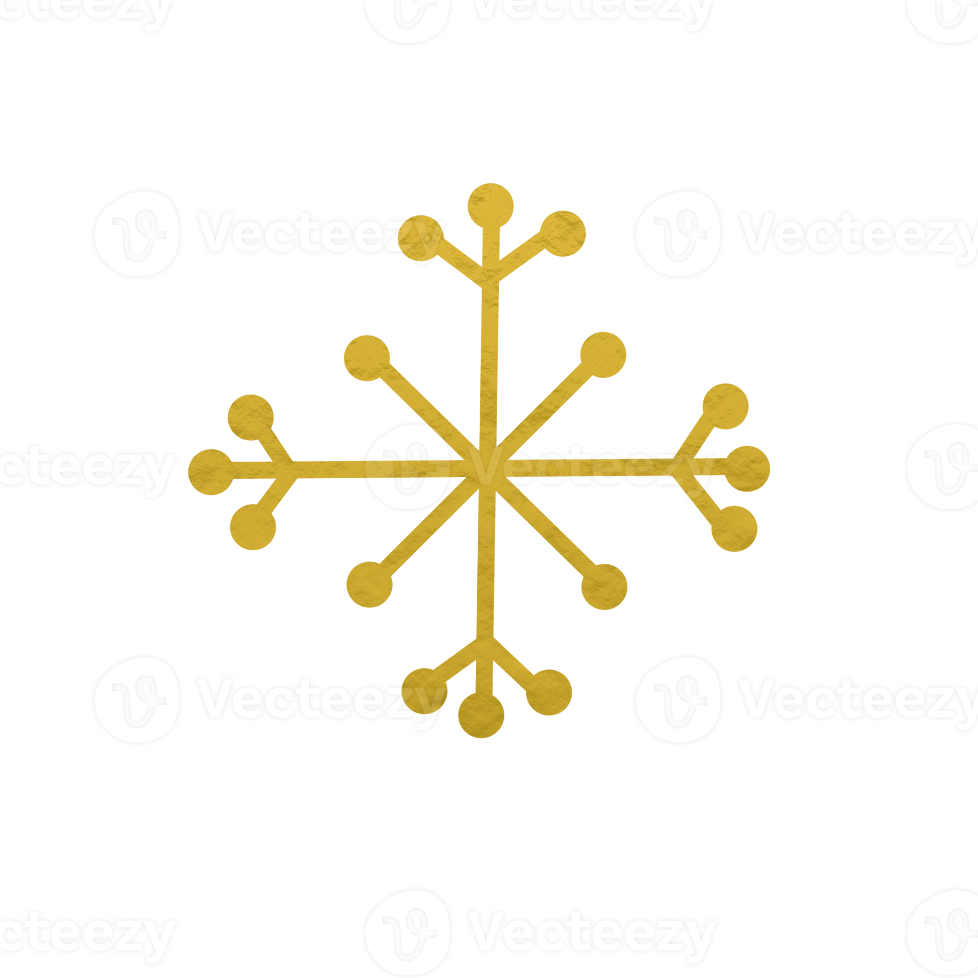 Golden Elegant Snowflake 13271715 PNG