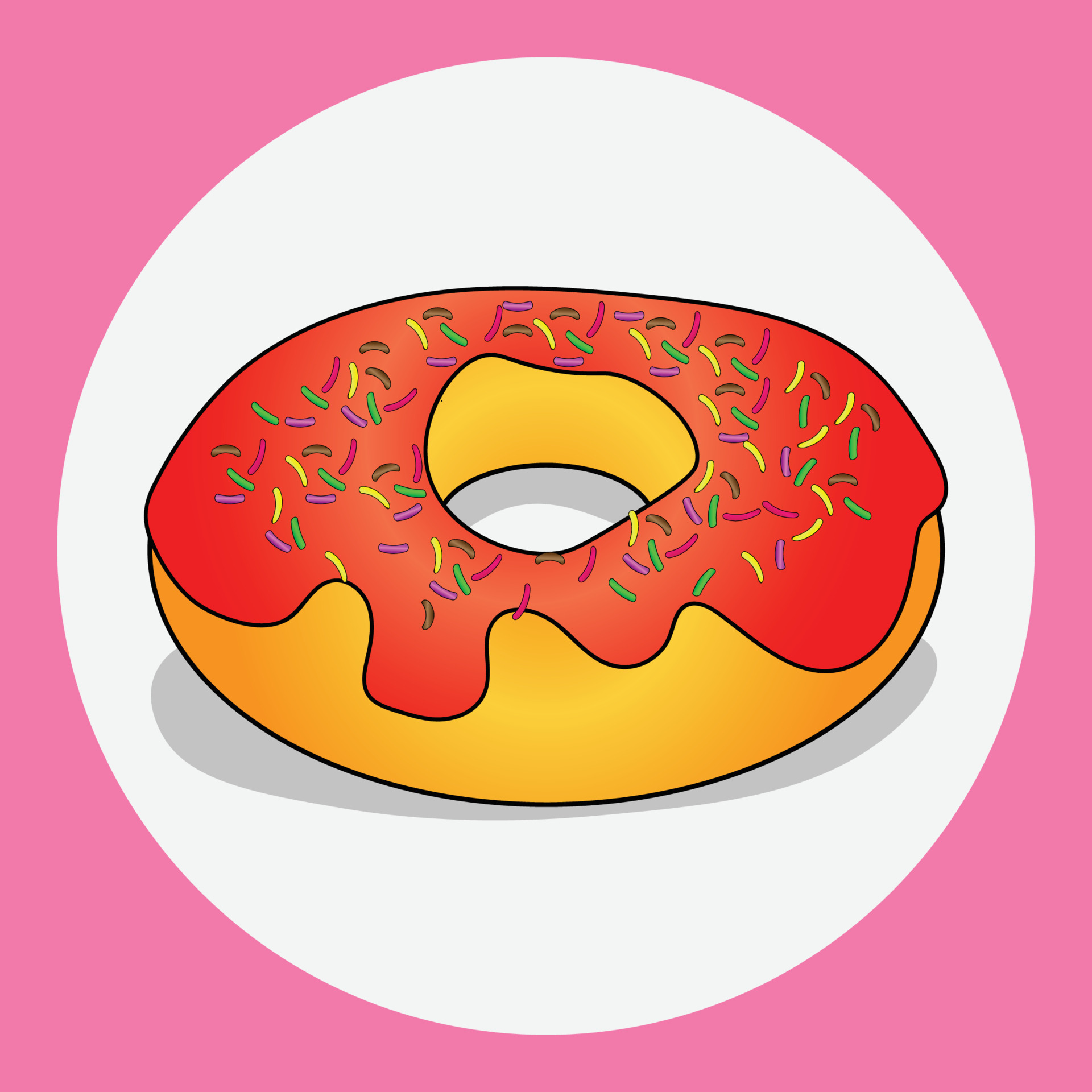 Donut vector design 13272160 Vector Art at Vecteezy Donut vector design 13272160 Vector Art at Vecteezy