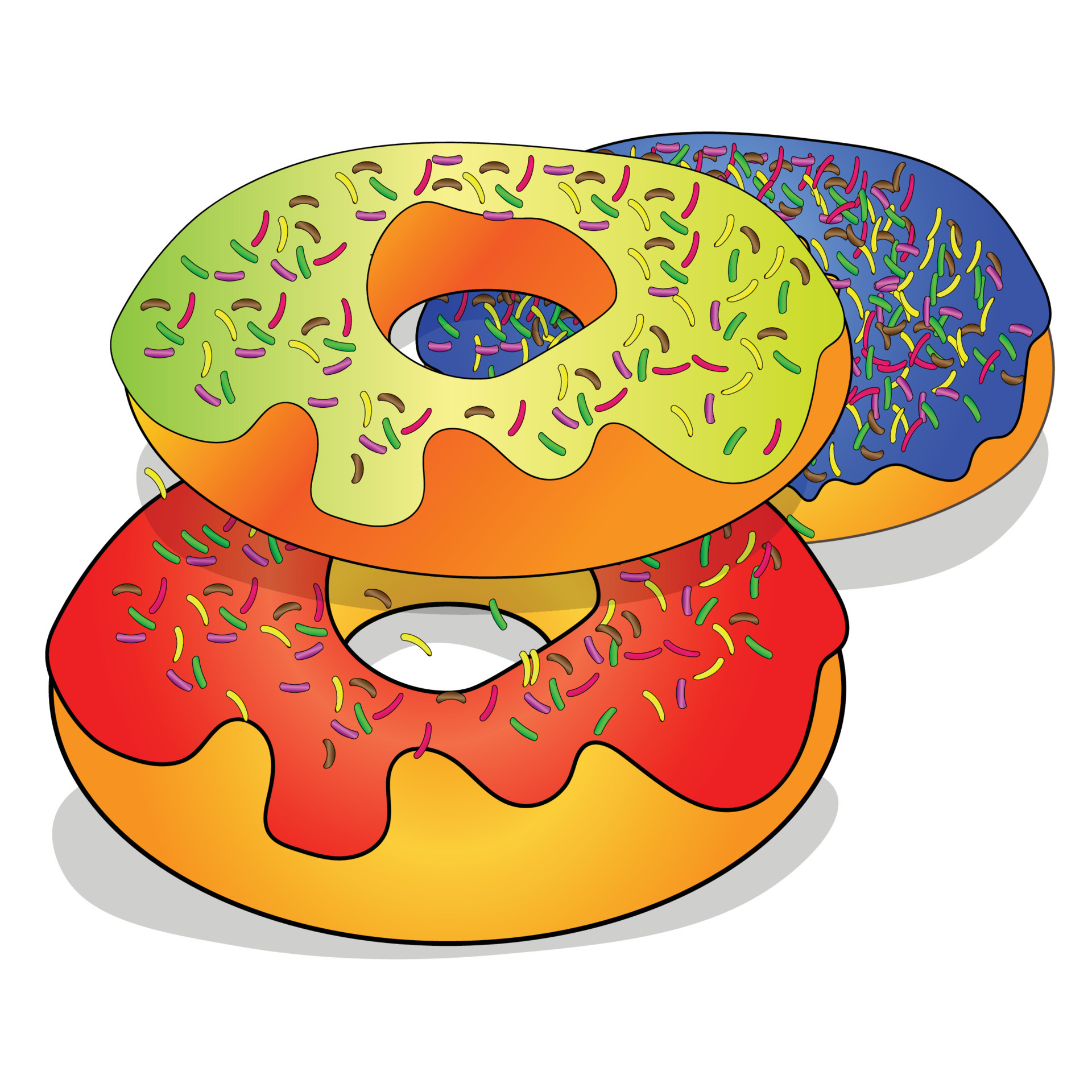 Donut vector design 13272168 Vector Art at Vecteezy Donut vector design 13272168 Vector Art at Vecteezy