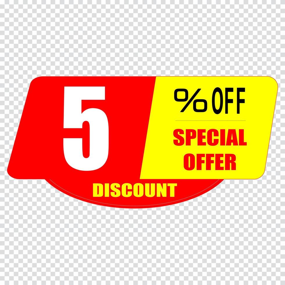 5 Percent Discount Sign Icon Sale Symbol Special Offer Label 13272876