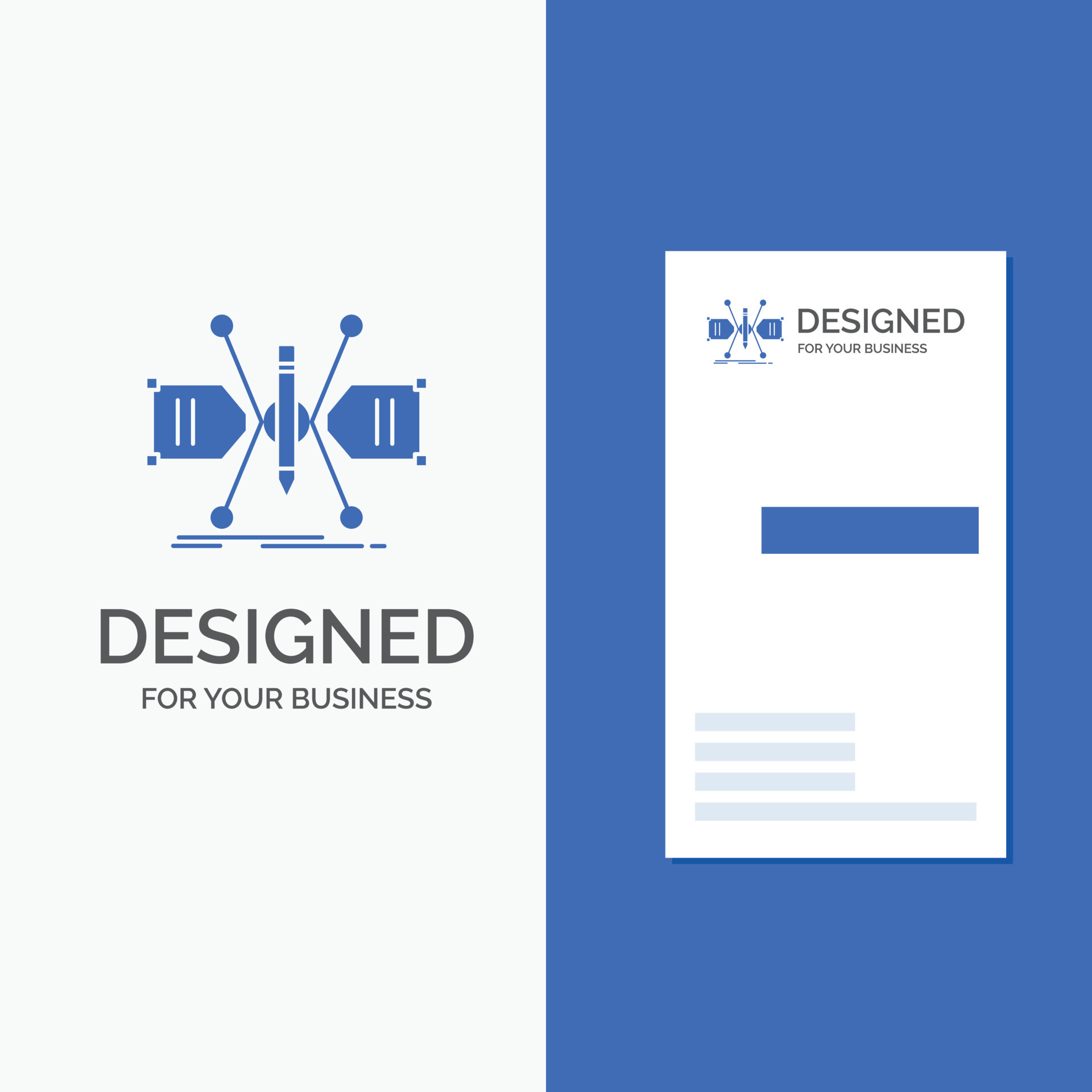 Business Logo For Architect Constructing Grid Sketch Structure
