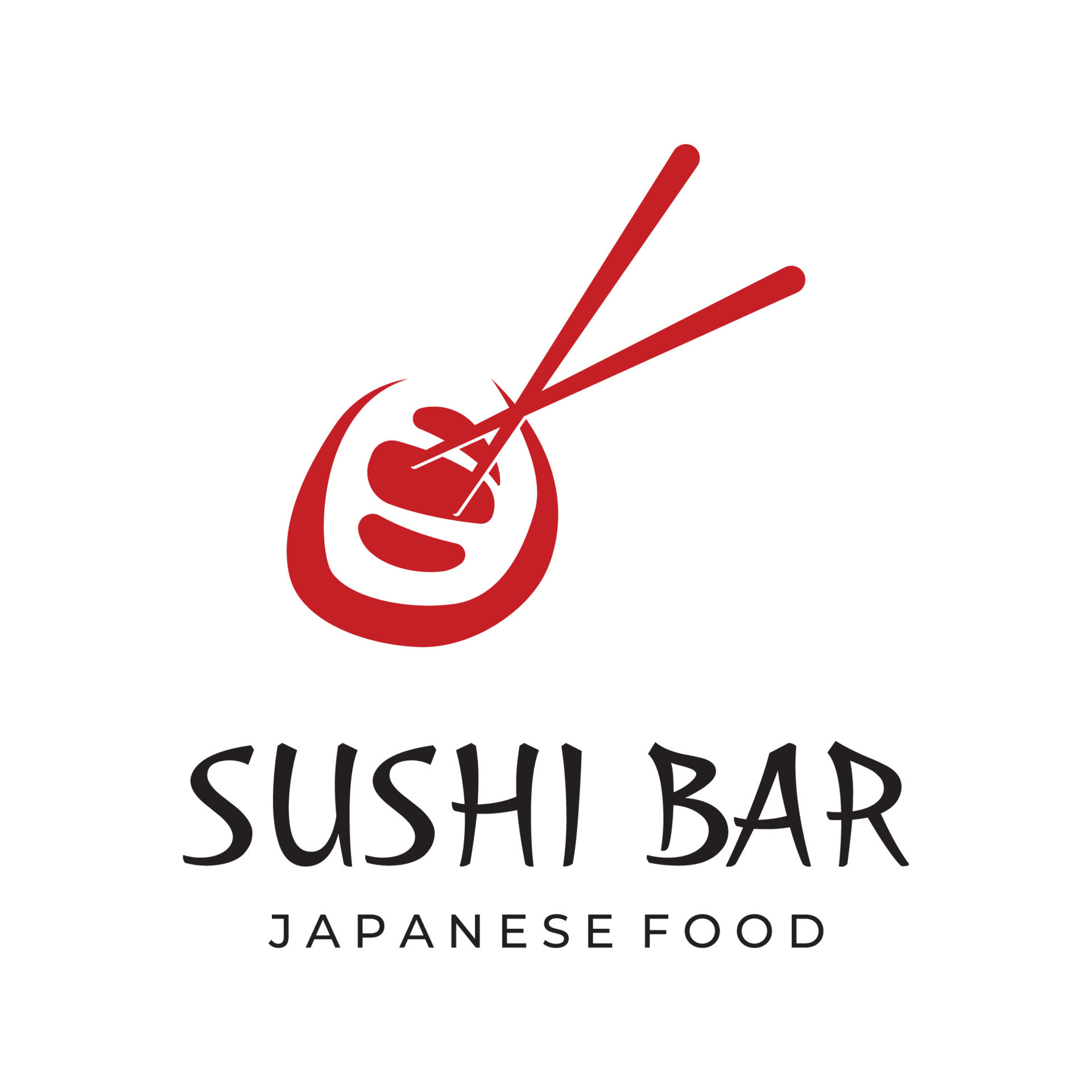 Sushi Logo Template Designseafood Or Traditional Japanese Cuisine With Salmon Delicious Food