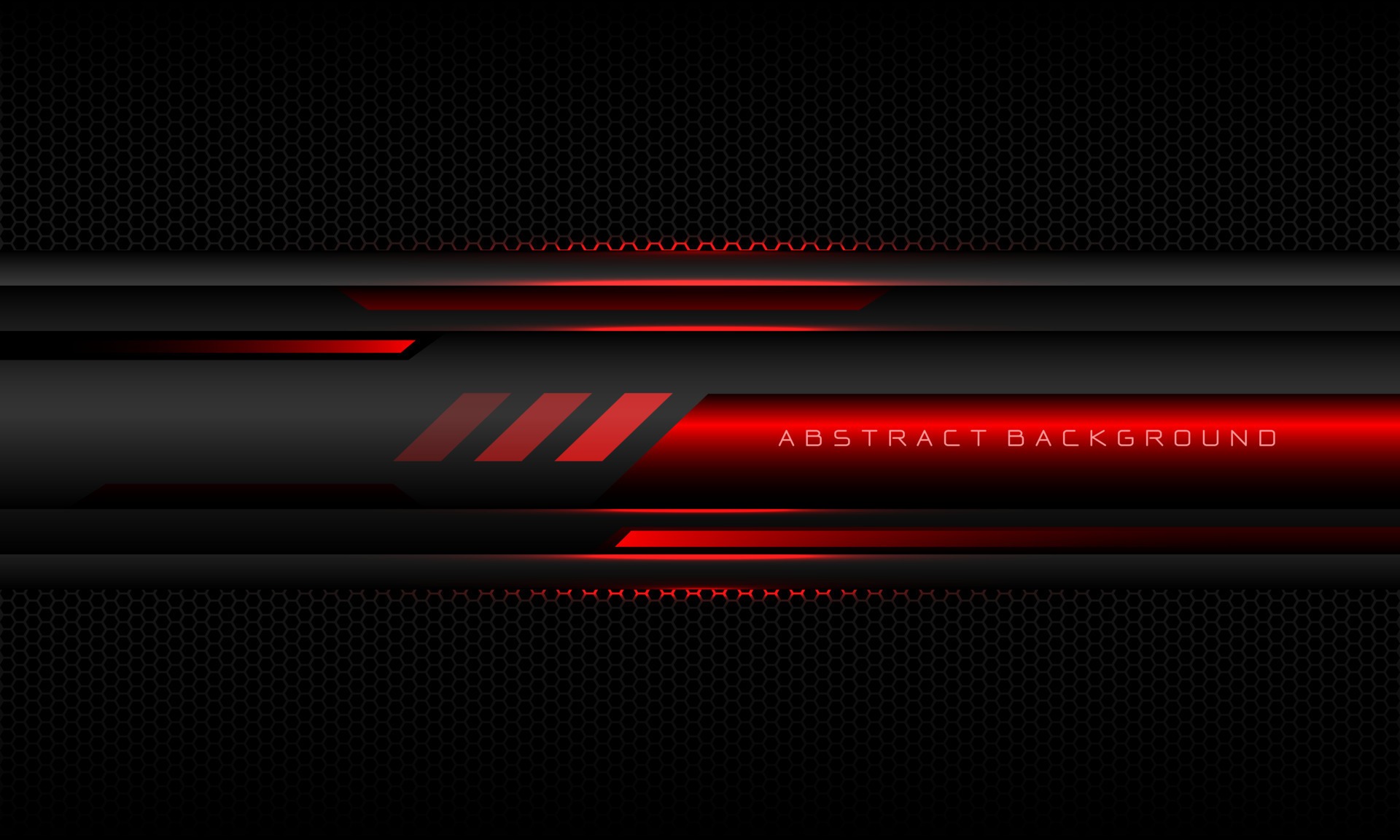 Abstract metallic red line black cyber geometric line banner on black ... Abstract metallic red line black cyber geometric line banner on black ...